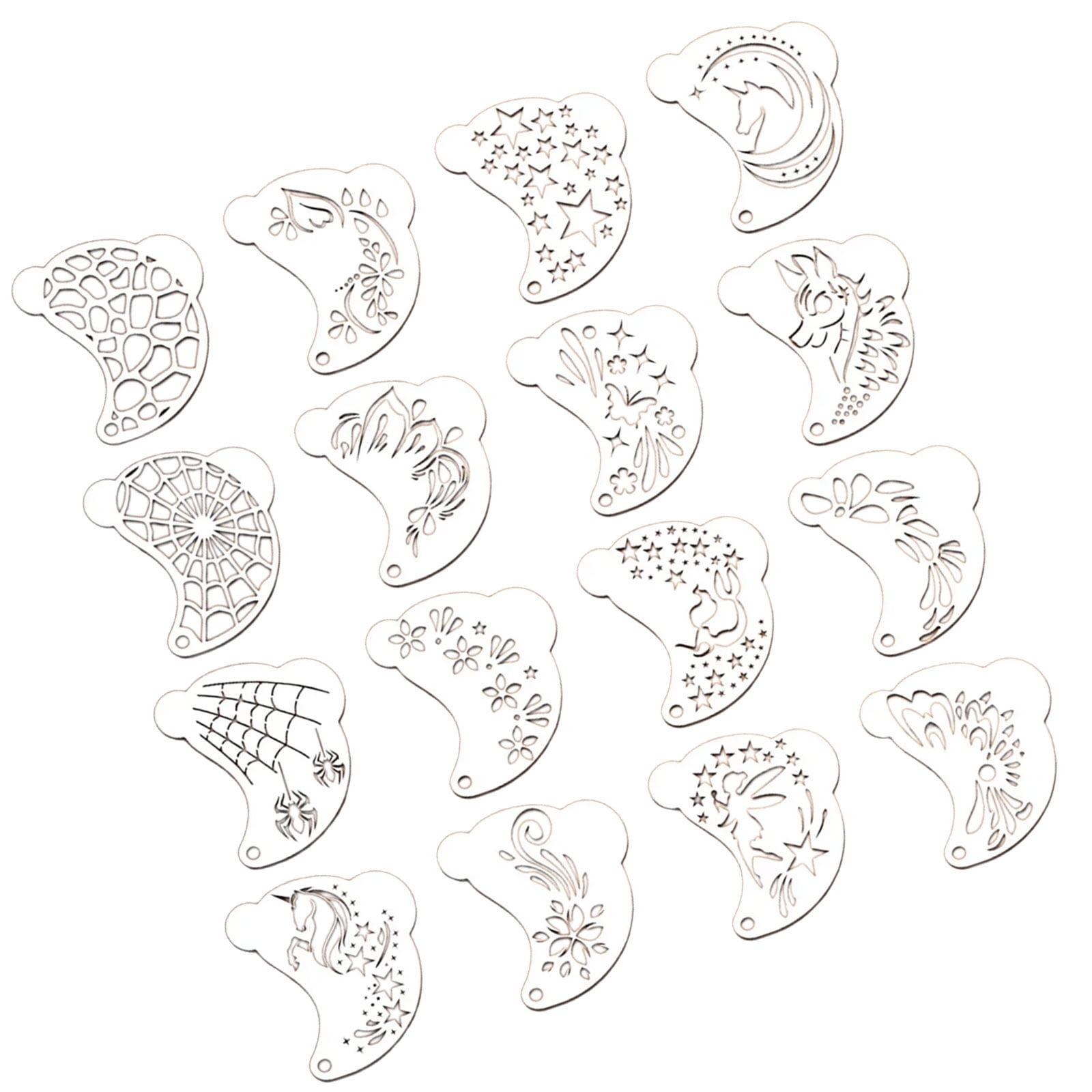 User Friendly Face Paint Guides Drawing Stencil for Symmetrical Designs ...