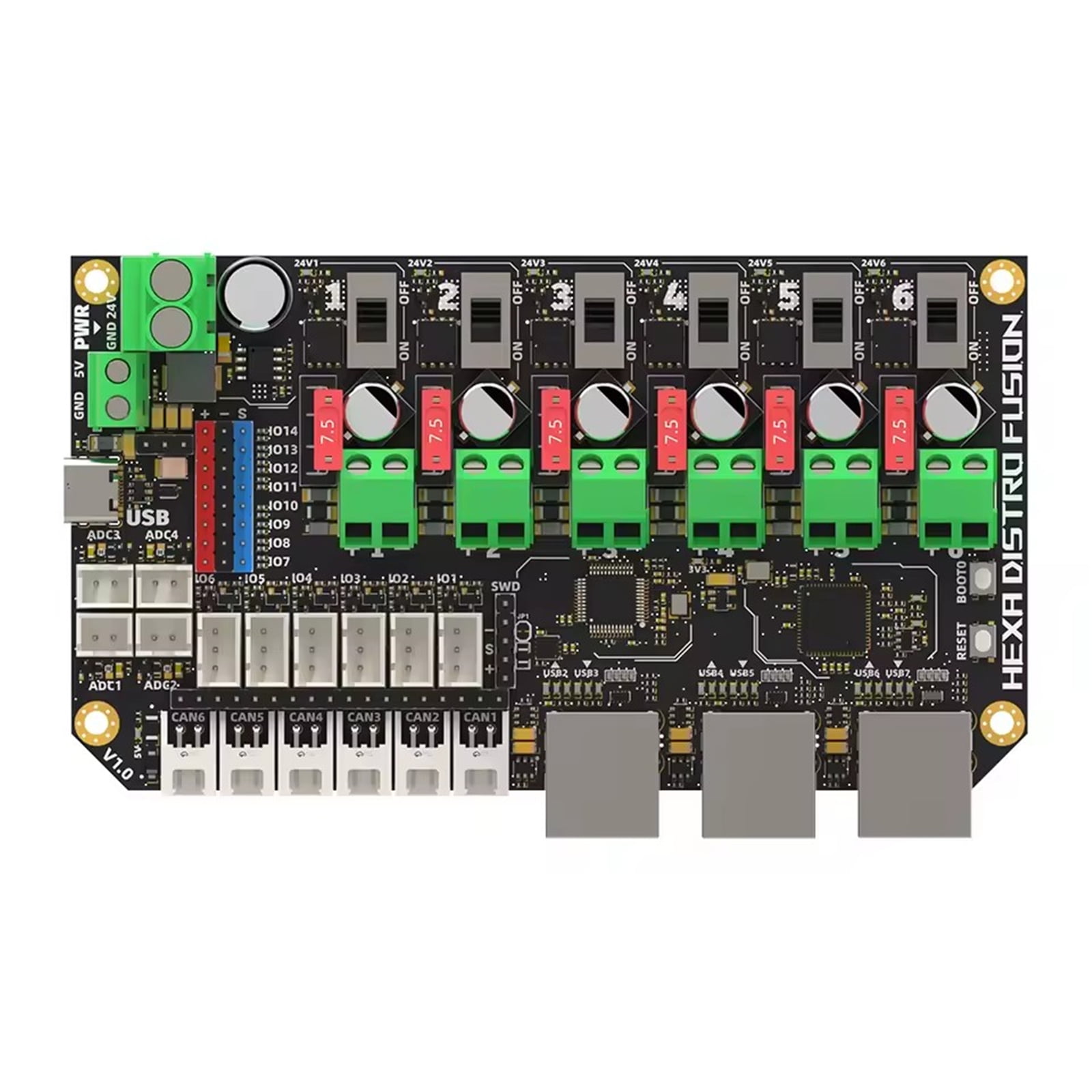 User Friendly Signals Splitter 6 Way Hexagonal Distro Fusions Board ...