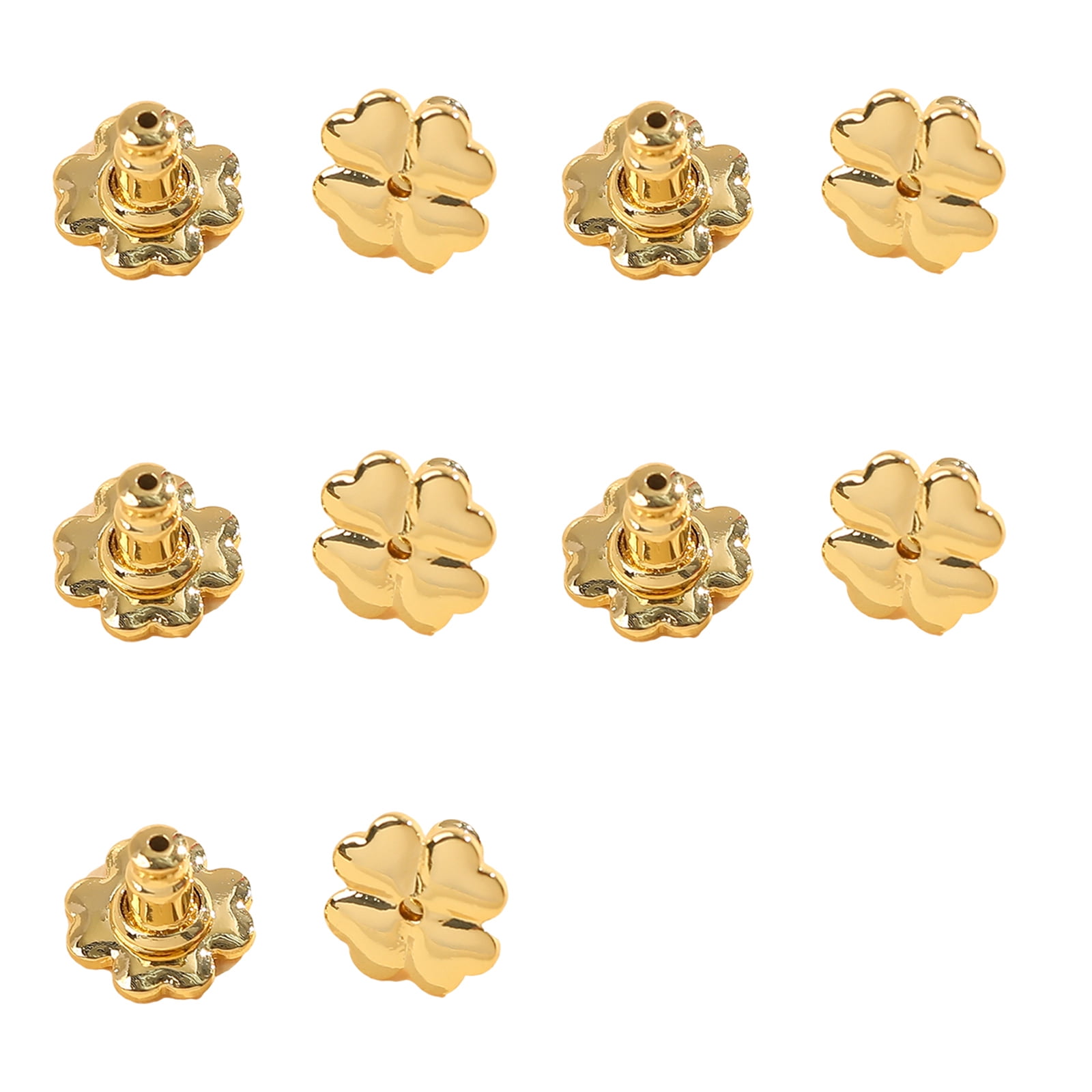 User Friendly Silicone Ear Locks Clovers Shape Secure Hold Gentle on ...
