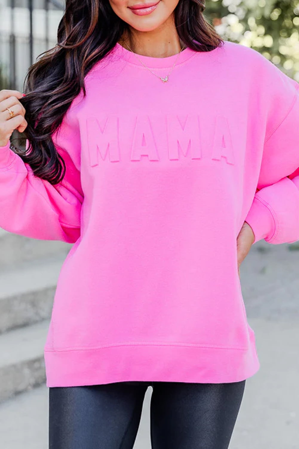 Ushdele Mama's Chic Letter Sweatshirt: Uniq Styling for Every Day ...