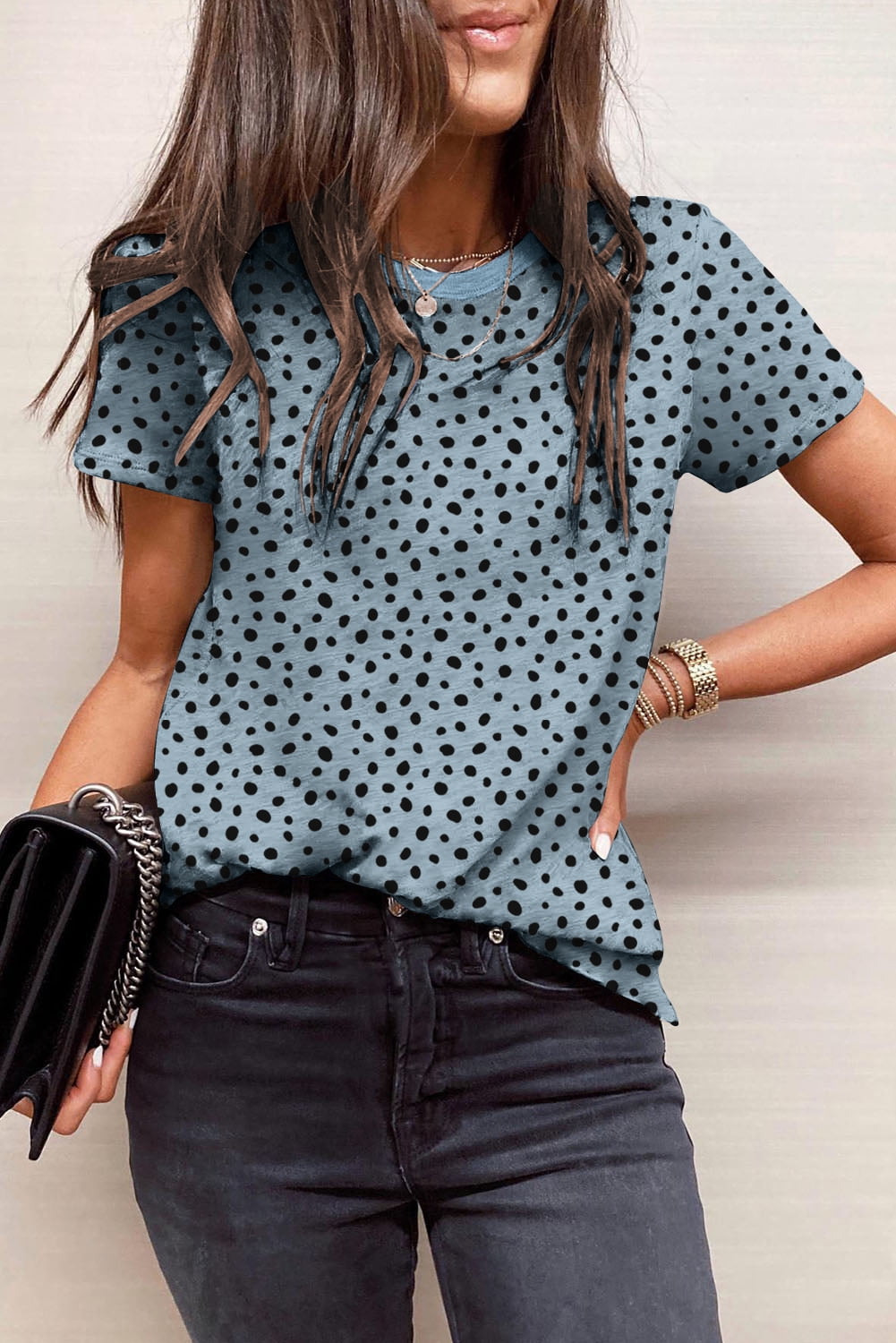 Ushdele Wild Cheetah Tee, Sleek, Soft, Breathable Fit, Stylish - Walmart.com