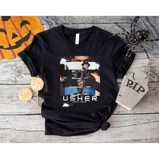 Usher 2024 Tour T Shirt, Usher World Tour Shirt, Usher Past Present ...