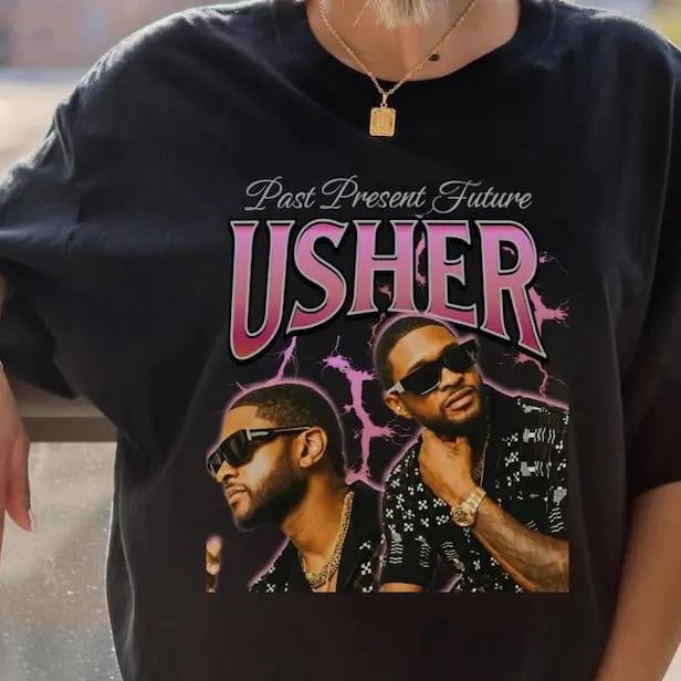 Usher 2024 Tour Usher Past Present Future World Tour Usher Fan Merch ...