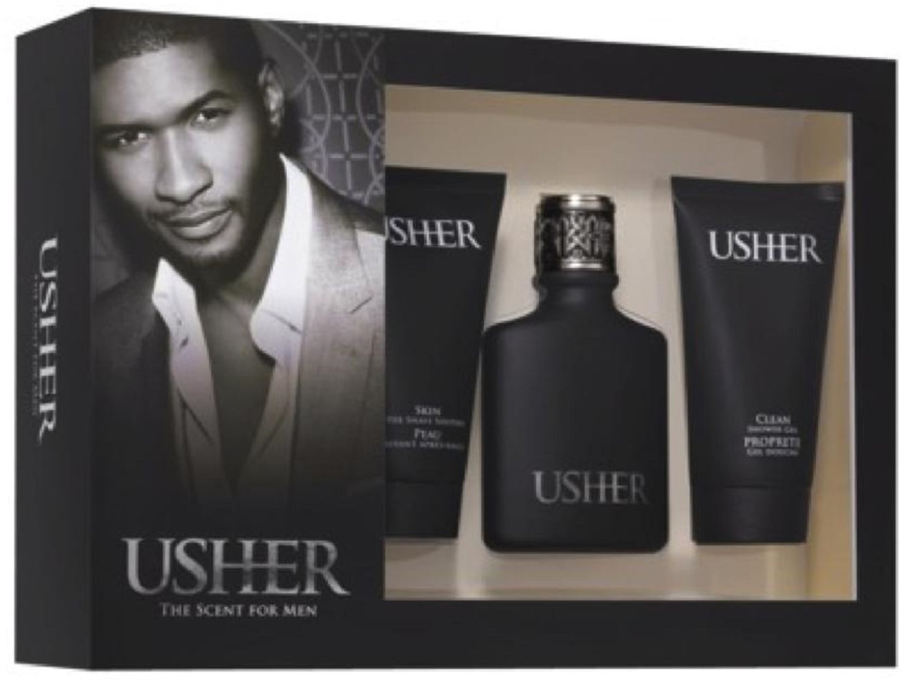 Usher Men Cologne Gift Set, 1.7 oz EDT, 2.5 oz Aftershave, Shower Gel ...