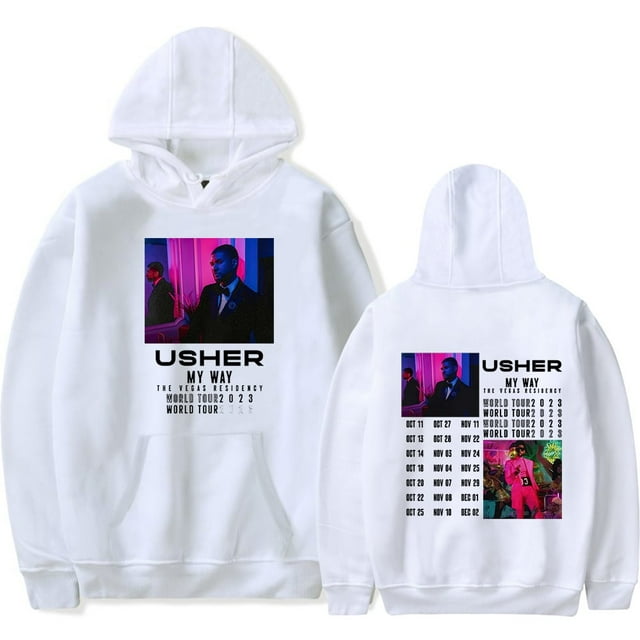 Usher Merch Hoodie Raymond My Way The Vegas Tour Hoodies Merch For ...