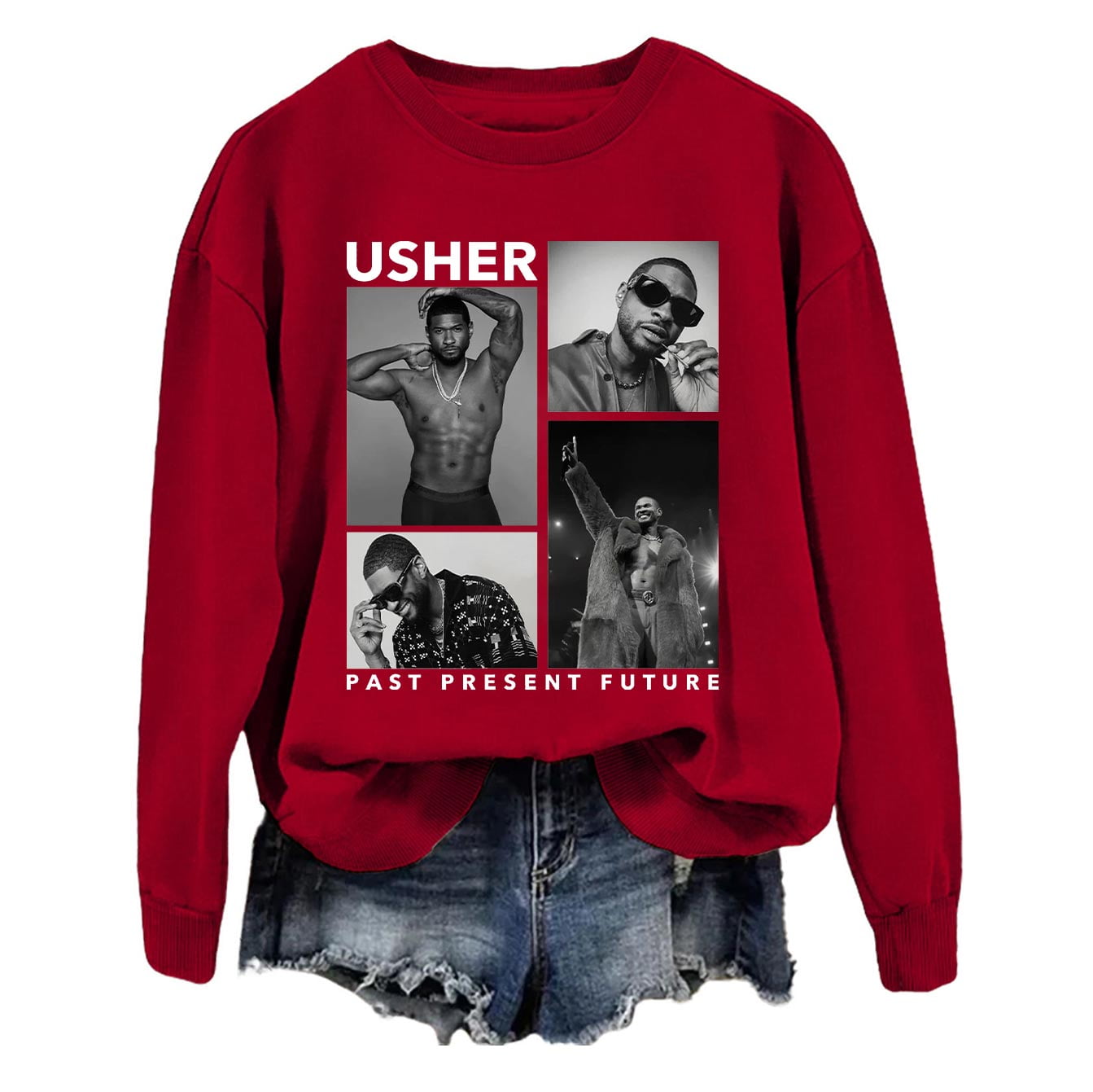 Usher Past Present Future 2024 World Tour Concert Shirt for Usher Fans ...