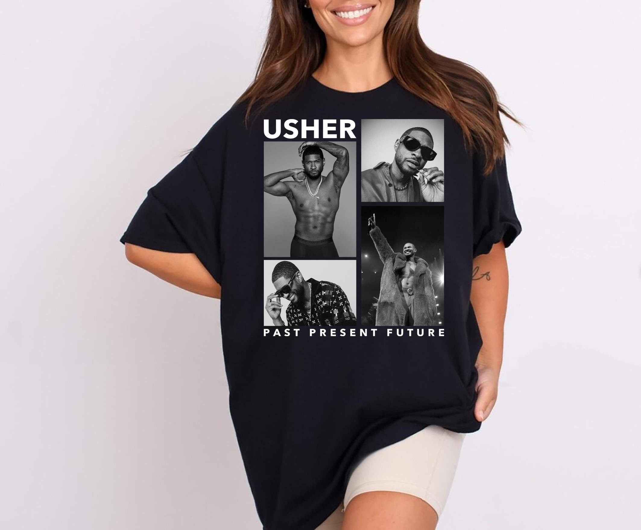 Usher Past Present Future 2025 World Tour Concert Shirt For Usher Fans ...