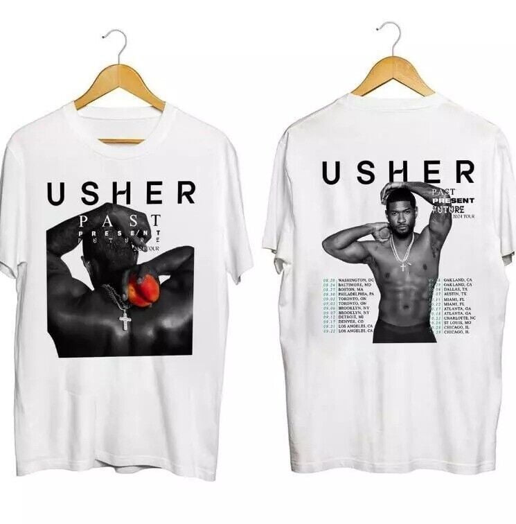 Usher Past Present Future Tour 2024 Shirt Usher Concert 2024 Shirts ...