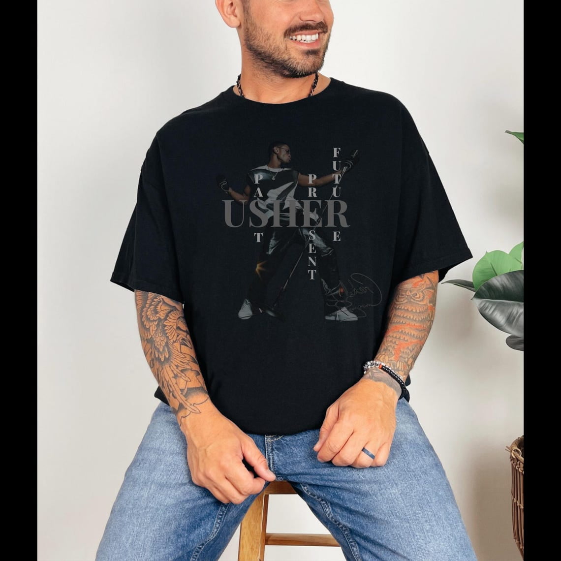 Usher Past Present Future Tour Shirt Usher Past Present Future World ...