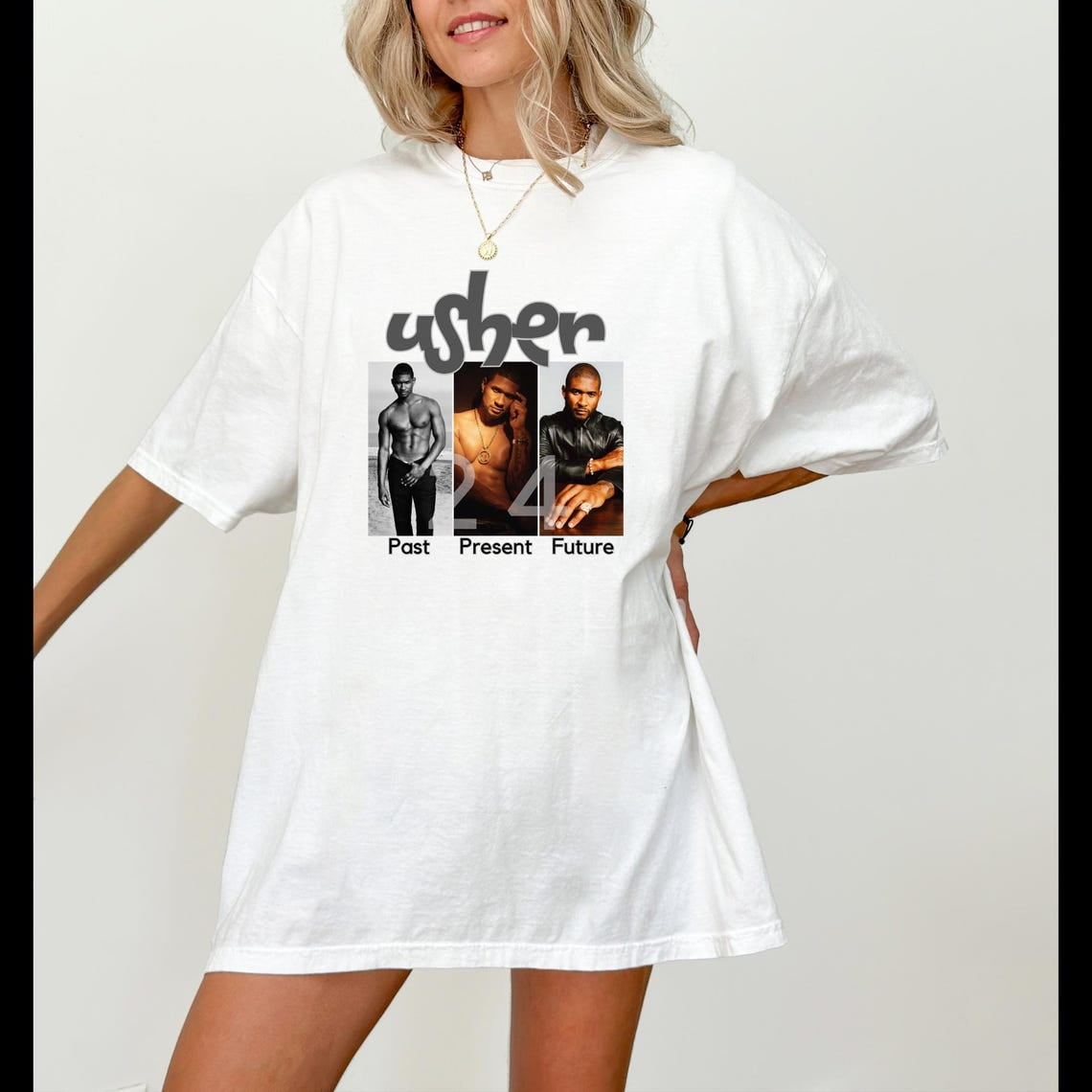 Usher Past Present Future Tour Tshirt, Usher Tour shirt, Usher Tour ...