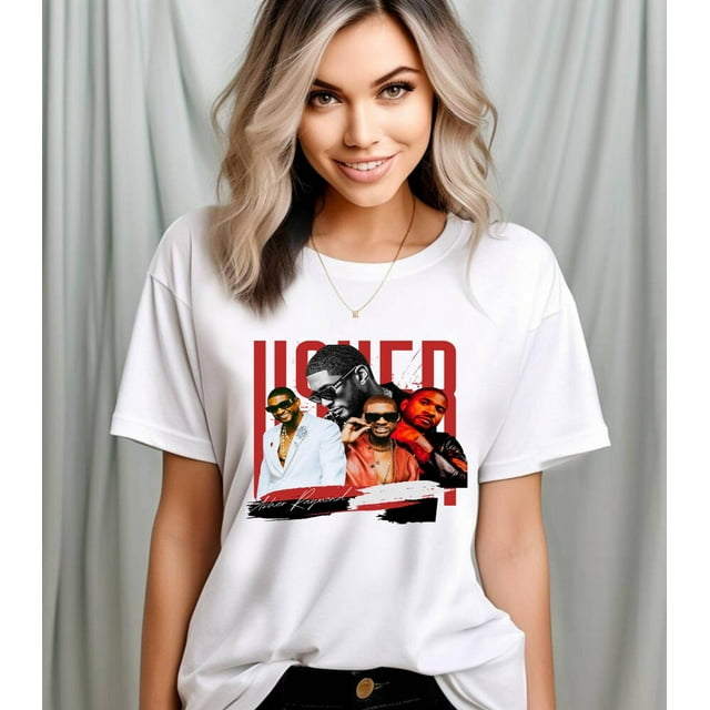 Usher World Tour Shirt, Usher 2024 Tour Shirt, Usher Past Present ...