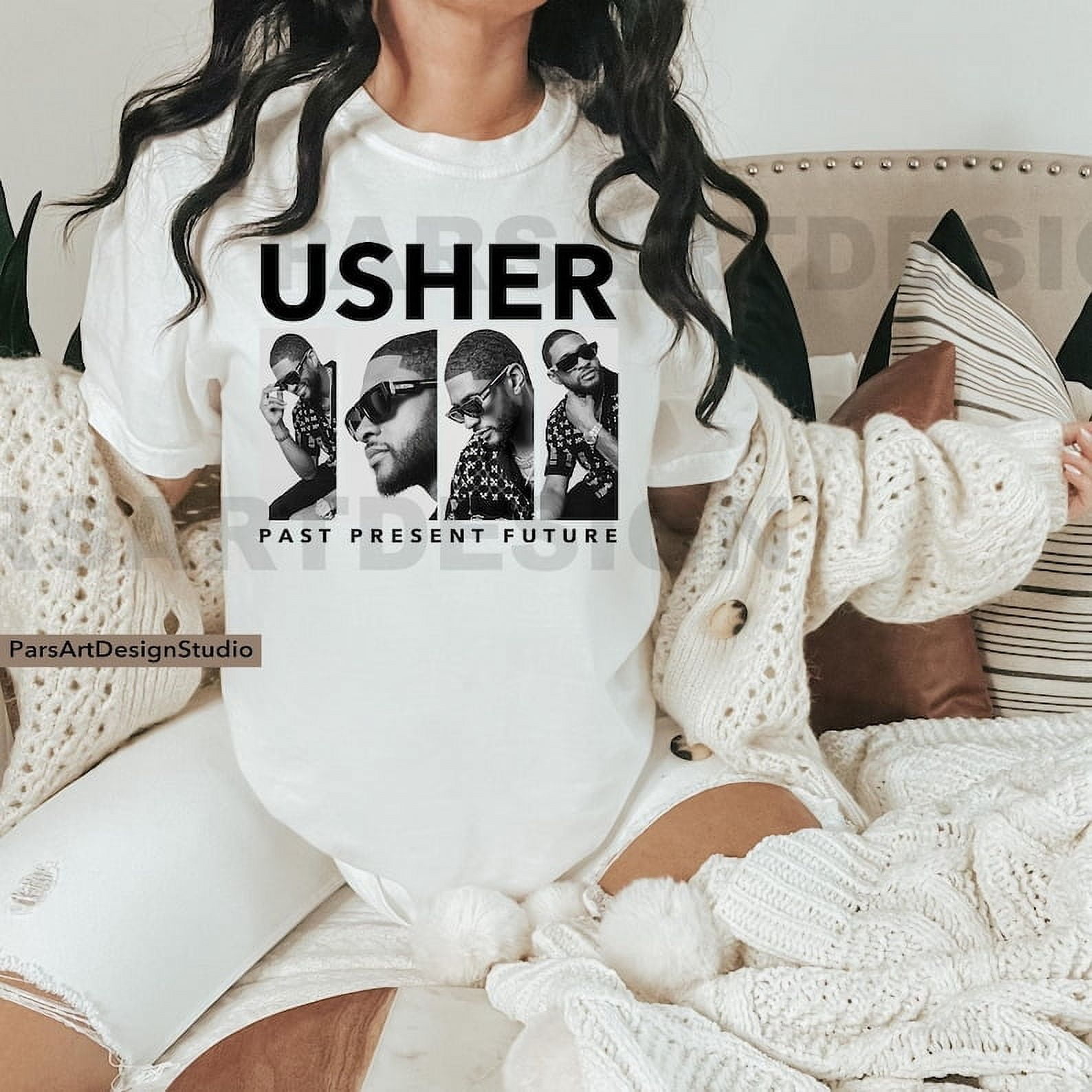Usher World Tour Shirt, Usher Past Present Future World Tour Shirt ...