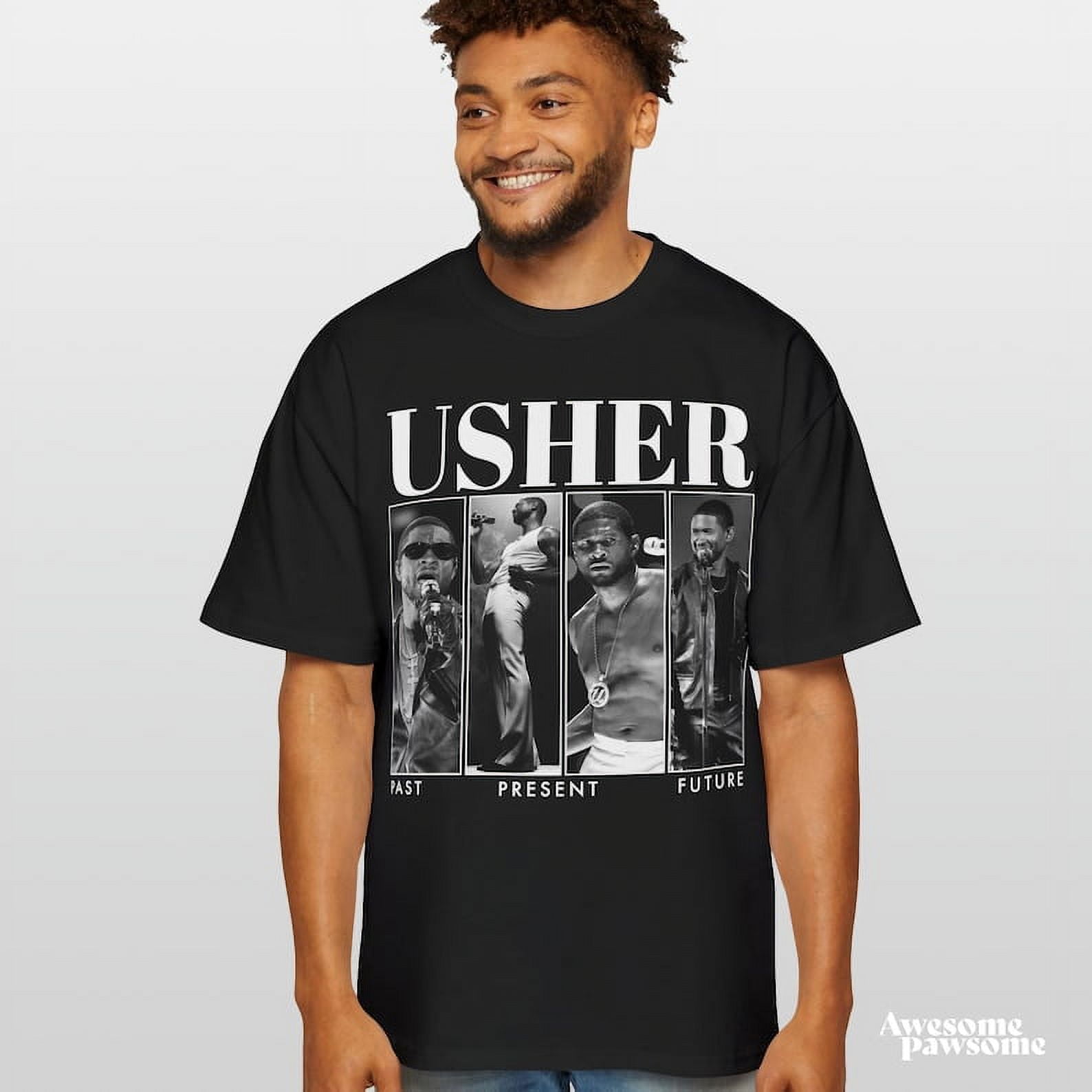 Usher World Tour Shirt, Usher Past Present Future World Tour T-shirt ...