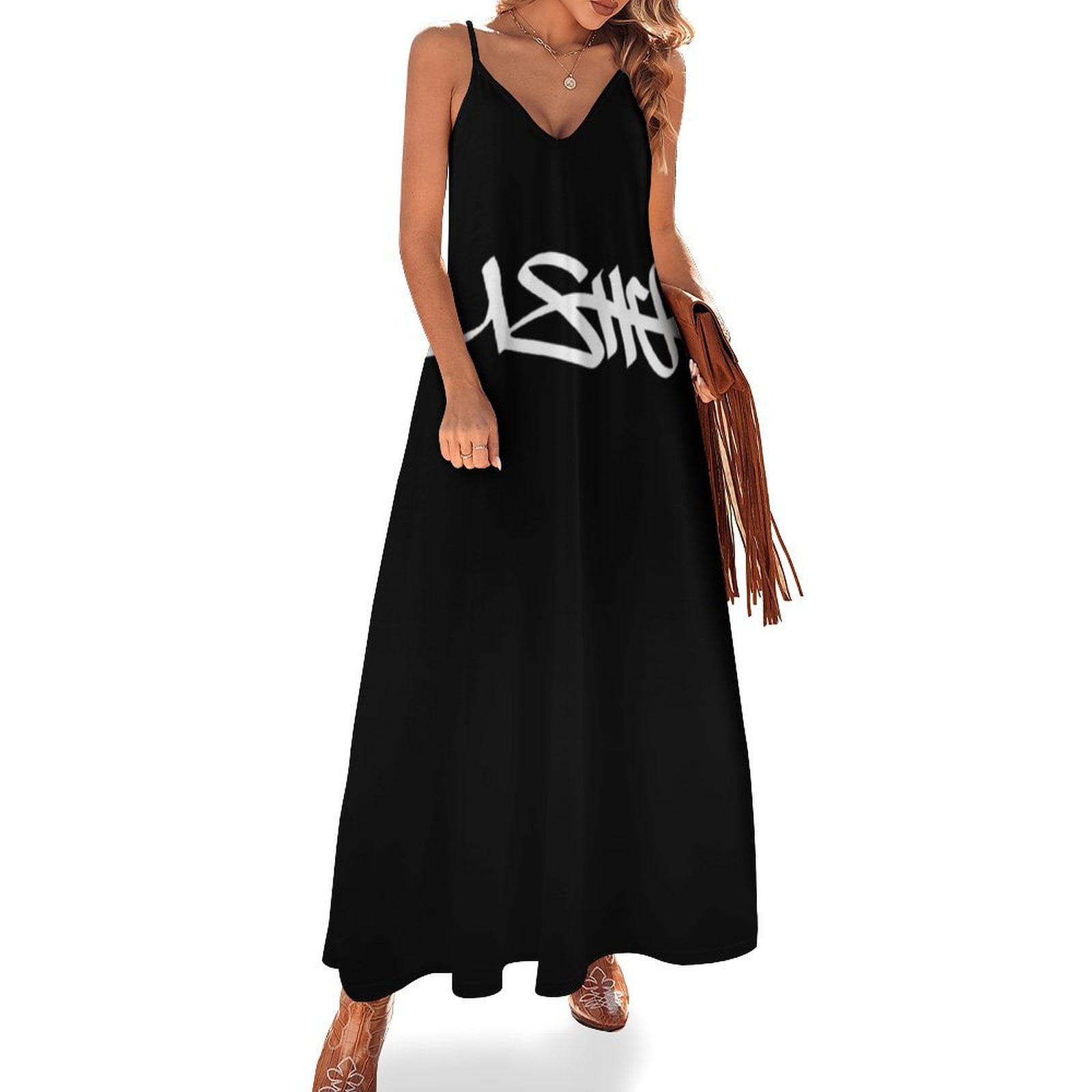 Usher logo Sleeveless Dress Aesthetic clothing dresses for woman women ...