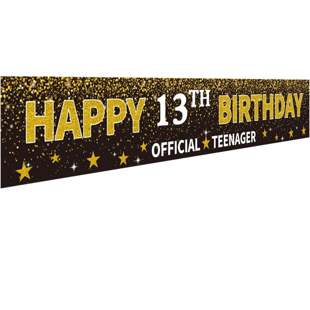 Ushinemi Happy 13th Birthday SSF20 Banner, Official Teenager Banner, 13 ...