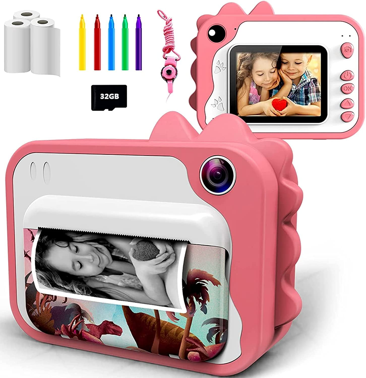 Ushining Digital Children's Toy Camera for Kids 3-12, Birthday Gifts ...