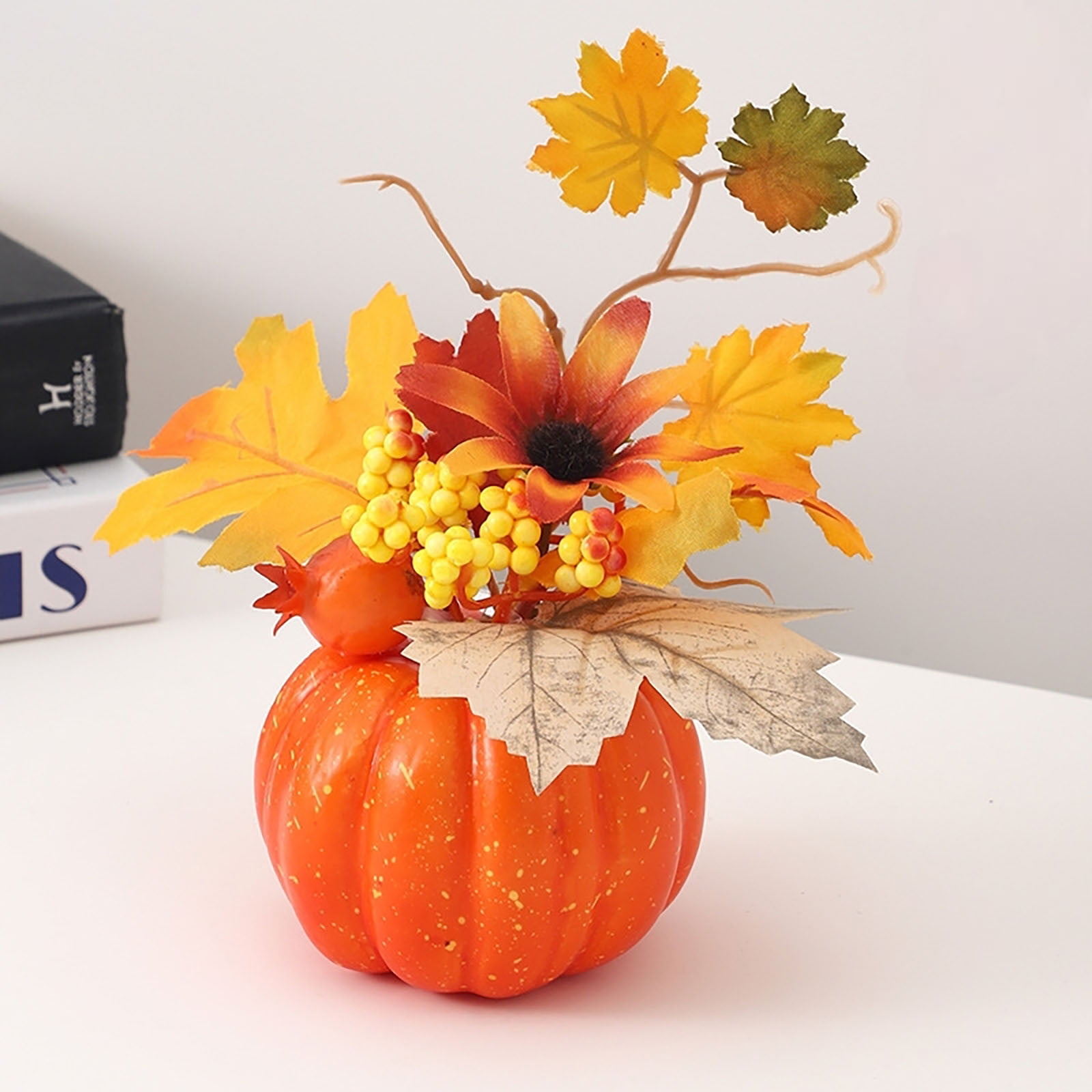 Usloyux Under $5 Artificial Pumpkin Tabletop Decoration, Mini ...