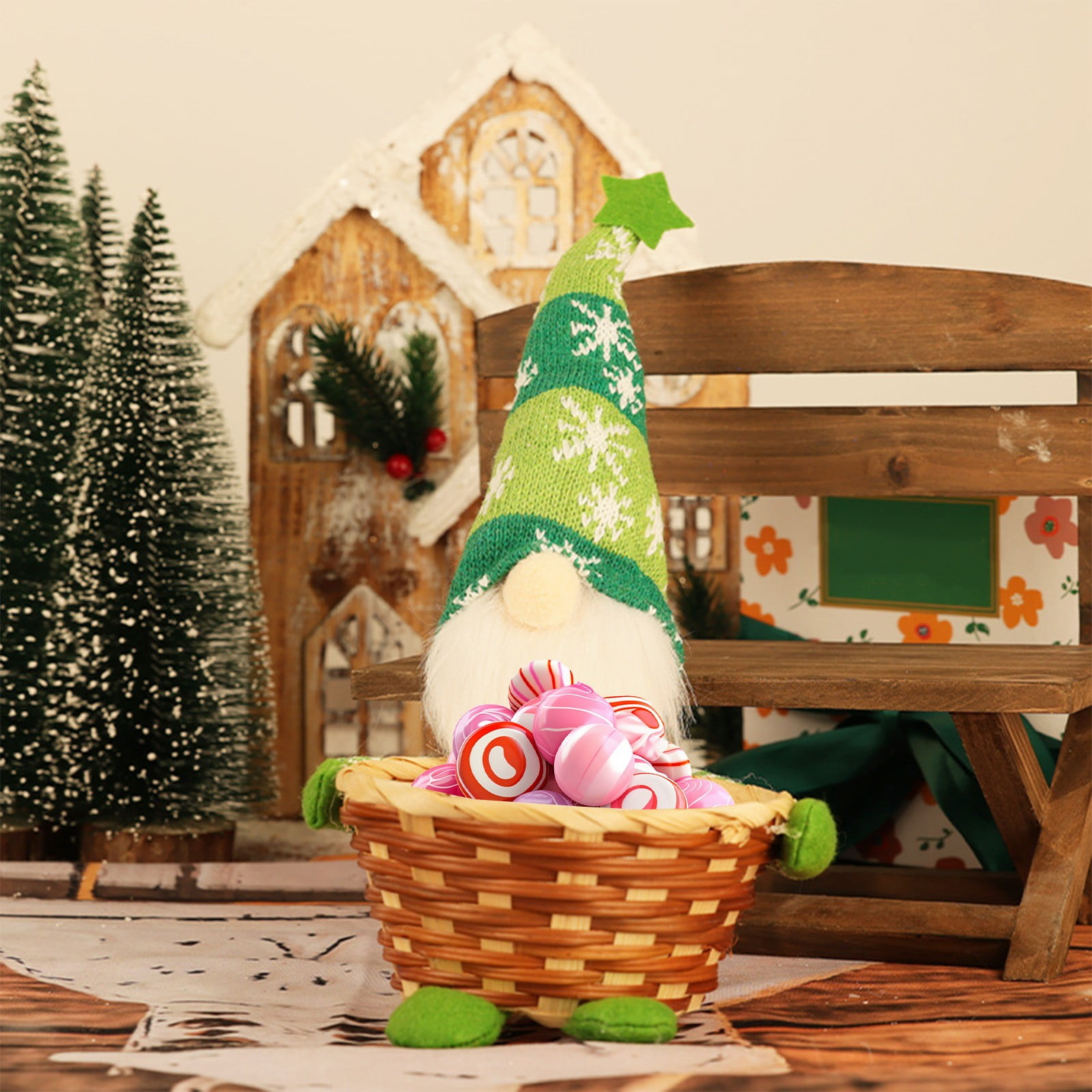 Usloyux Under $5 Christmas Candy Display Basket, Doll Ornaments ...