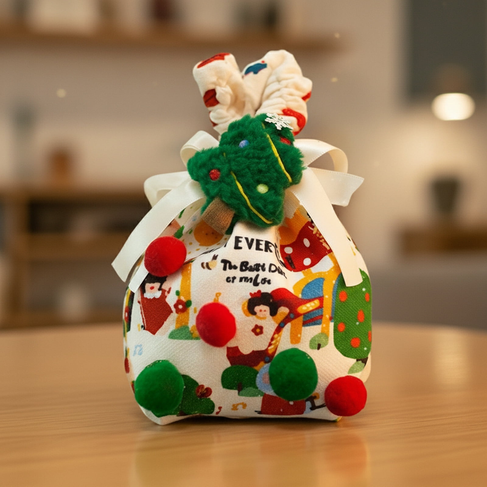 Usloyux Under $5 Christmas Gift Bags Collection, Reusable Fabric ...