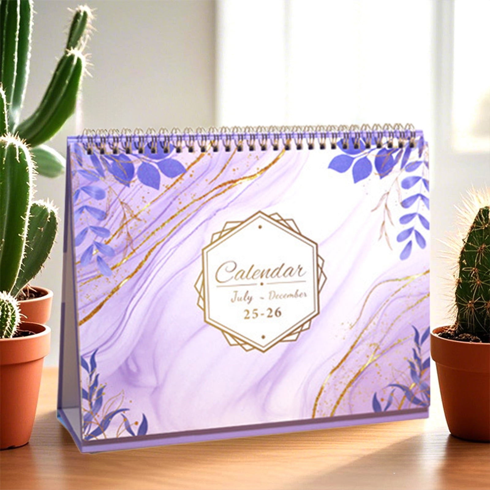 Usloyux Under $5 Desk Calendar 2025-2026, Standing Desktop Calendars ...