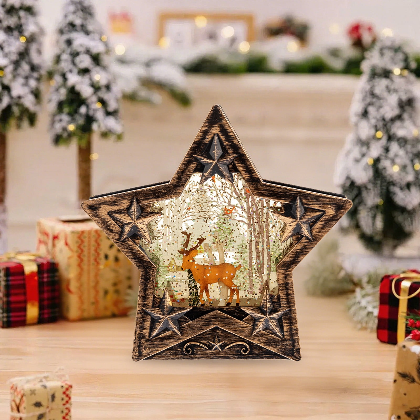 Usloyux Under $5 LED Snowman Lantern, Hanging or Standing Christmas ...