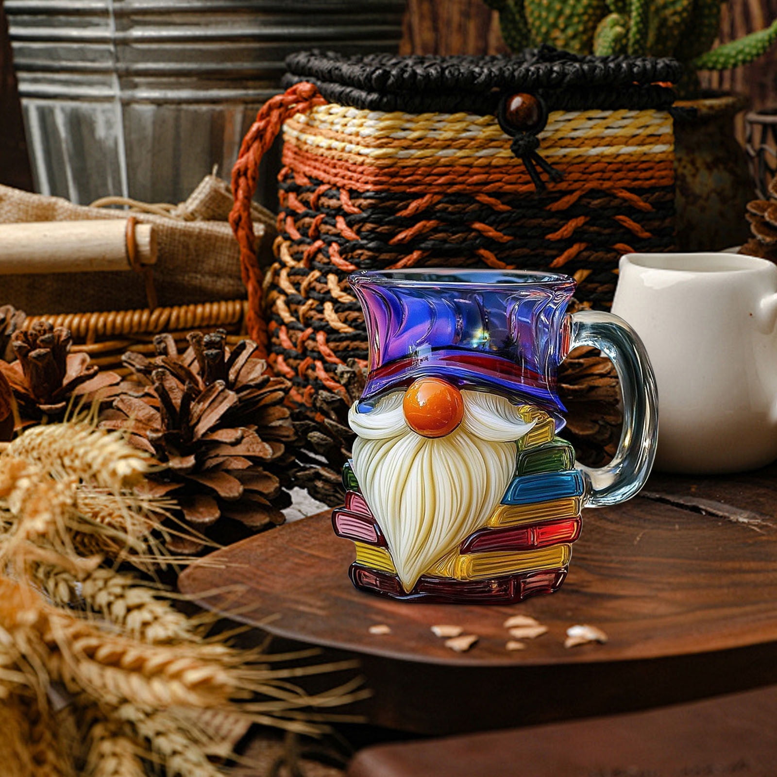 Usloyux under $5 Painted Read Mug, Literary Themed Dwarf Read Pile ...