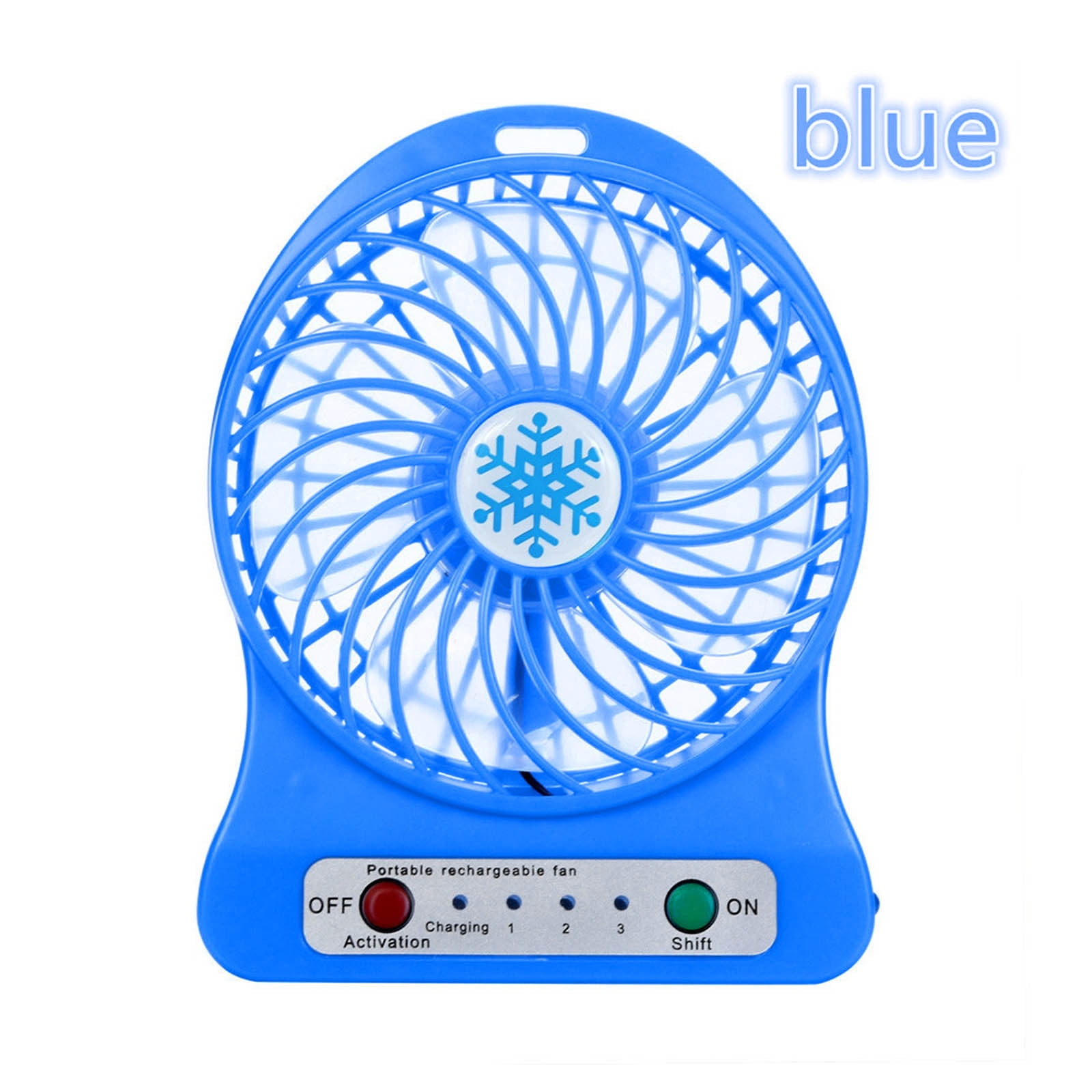 Usloyux Coolong Fan Savings, Portable Rechargeable Led Light Fan Cooler Mini Desk Usb 18650 ...