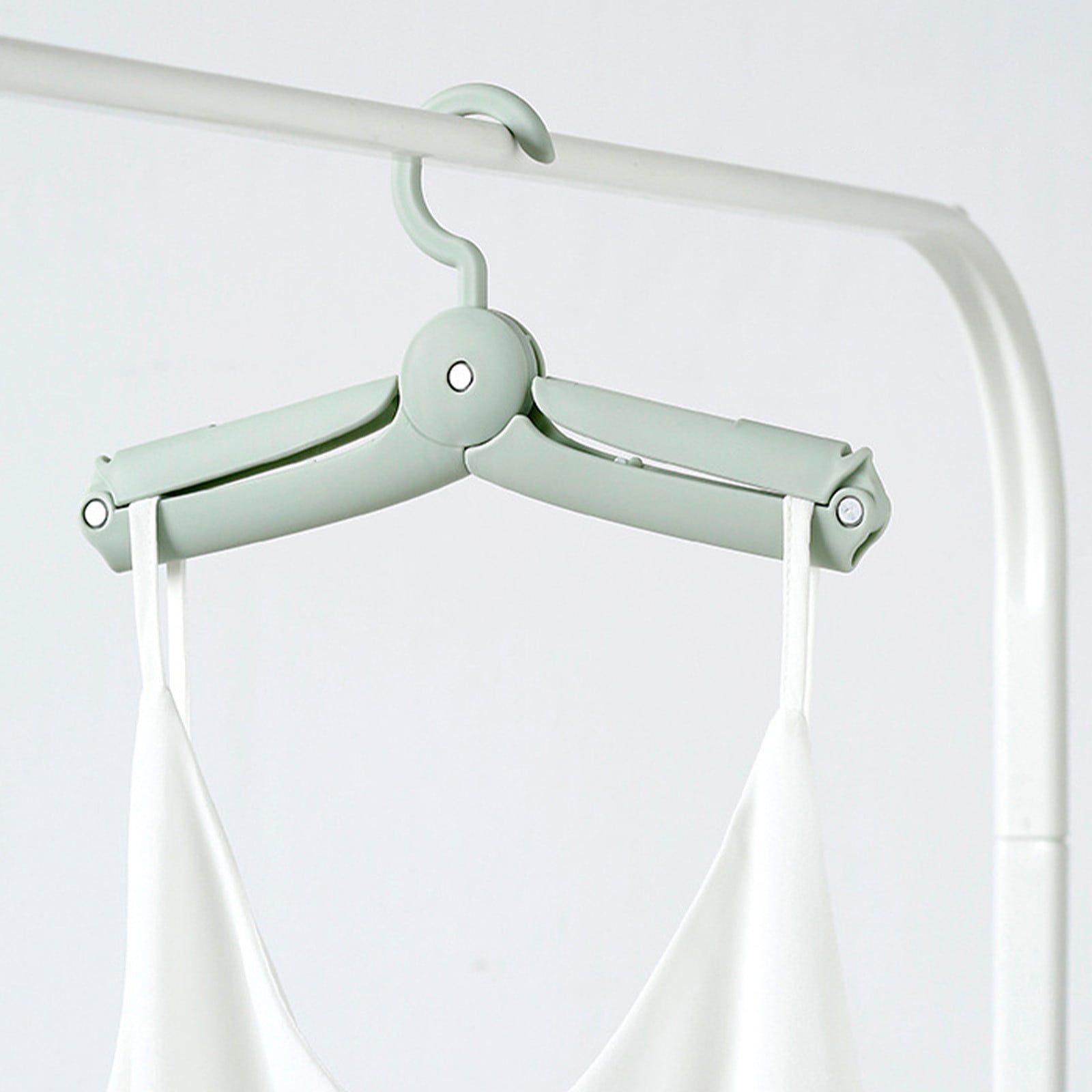 Usloyux Deal of The Week Compact Foldable Clothes Hanger With Clip ...