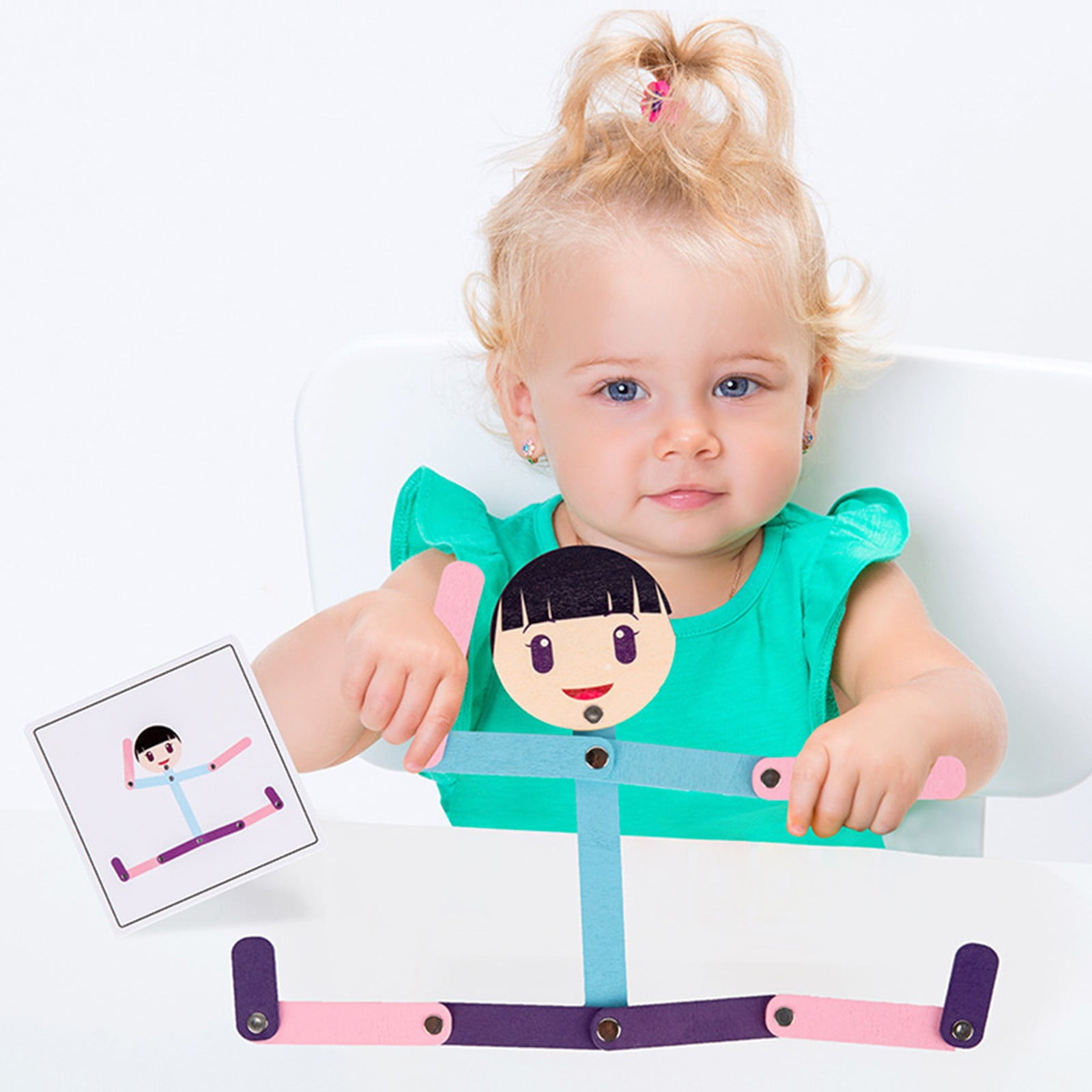 Usloyux Kids Toys Under 5$ Wooden Stickman Toy with Moving Limbs ...