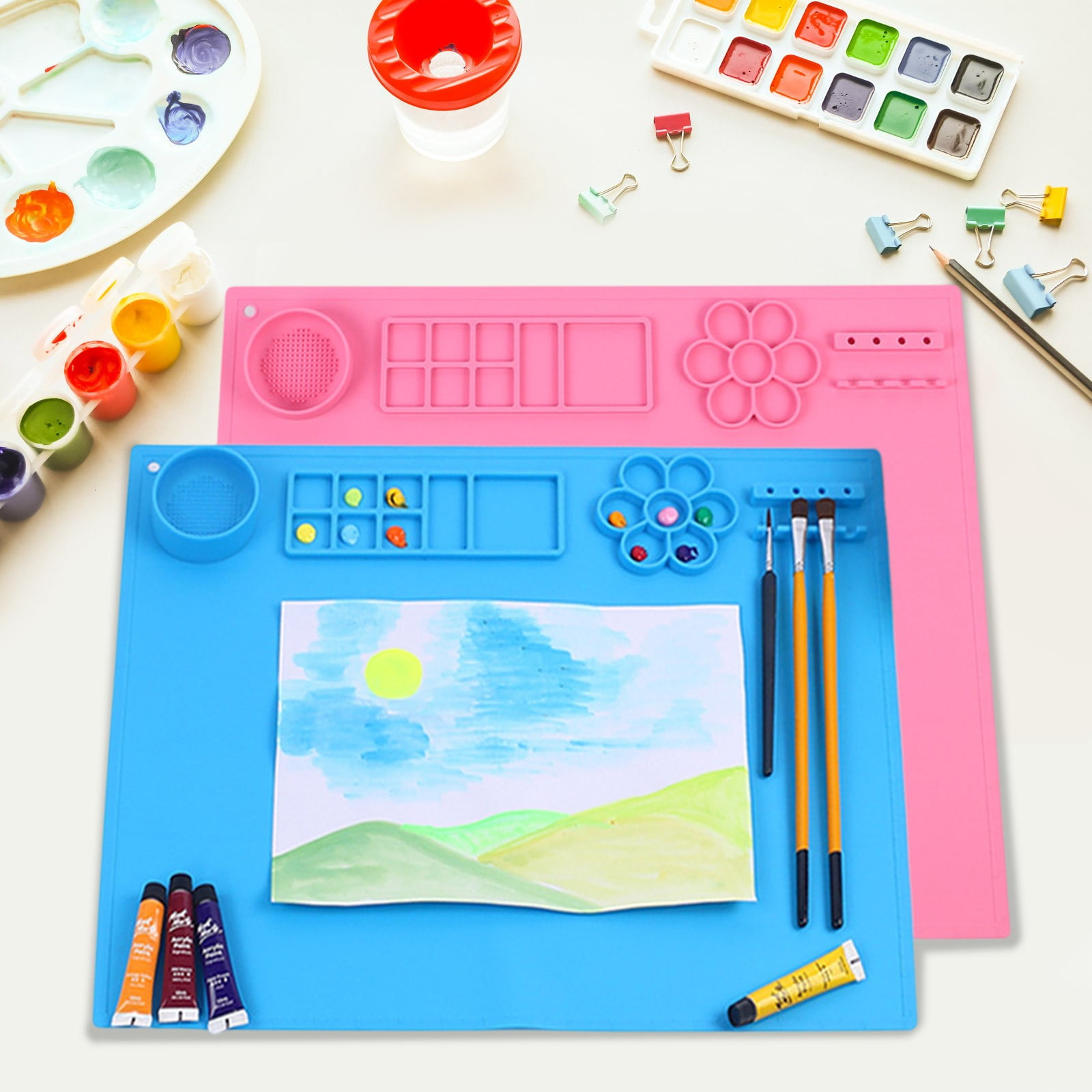 Usloyux Oil Painting Silicone Painting Pad,Children's Art Drawing Board ...