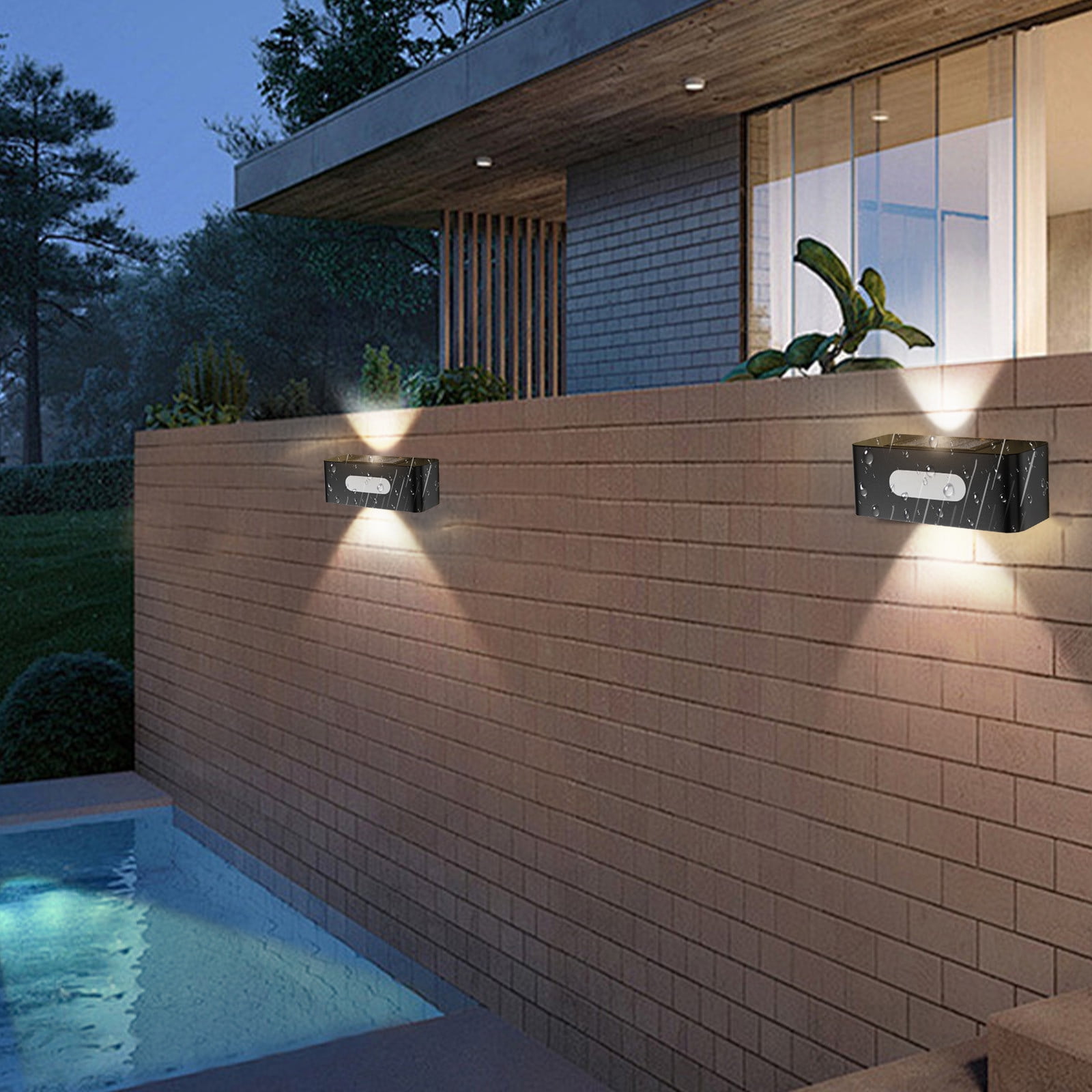 Usloyux Prime Day Deals Solar Wall Light - Modern Sconce Design ...
