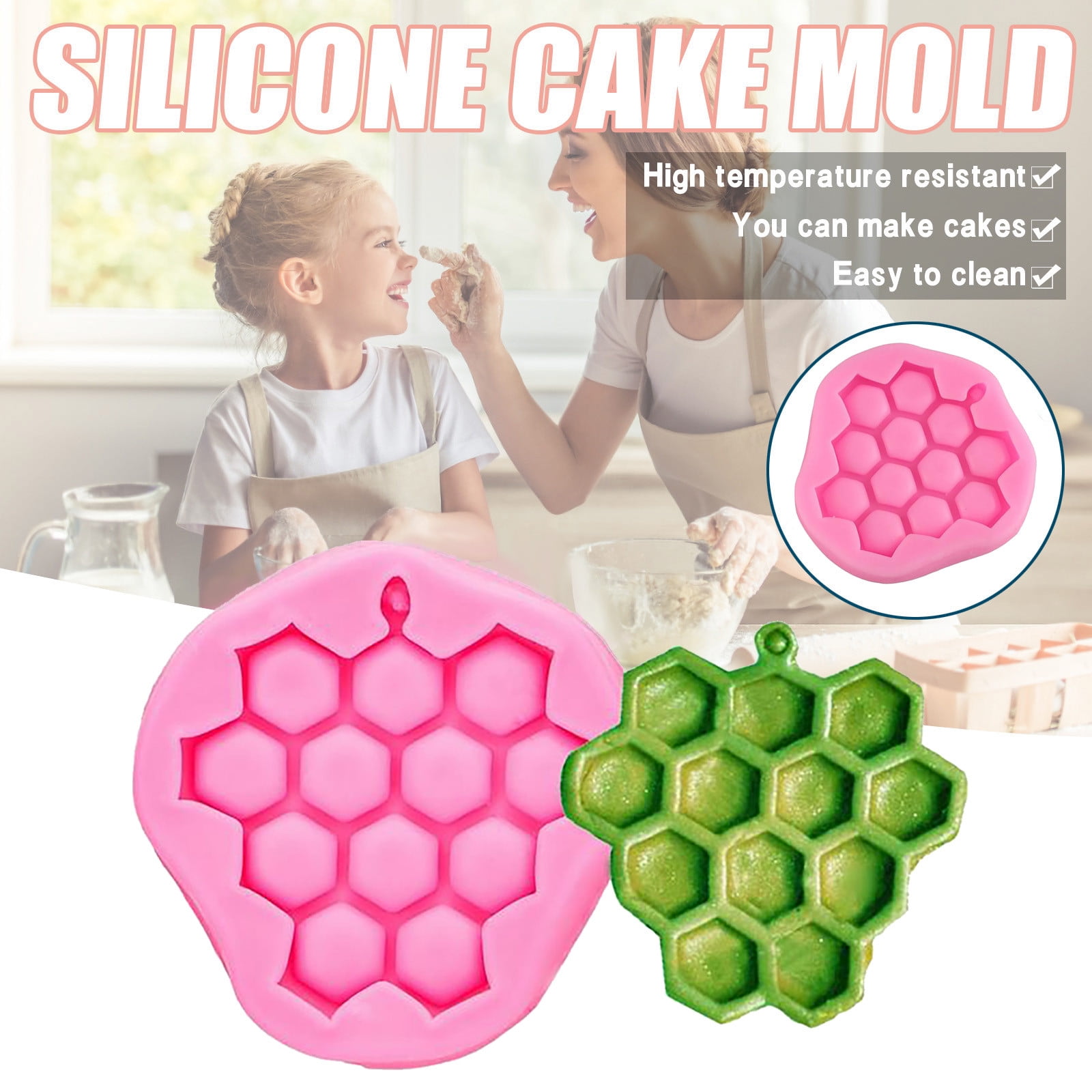 Usloyux Resin Jewelry Mold, Bee Honeycomb Shape Resin Jewelry Pendant ...