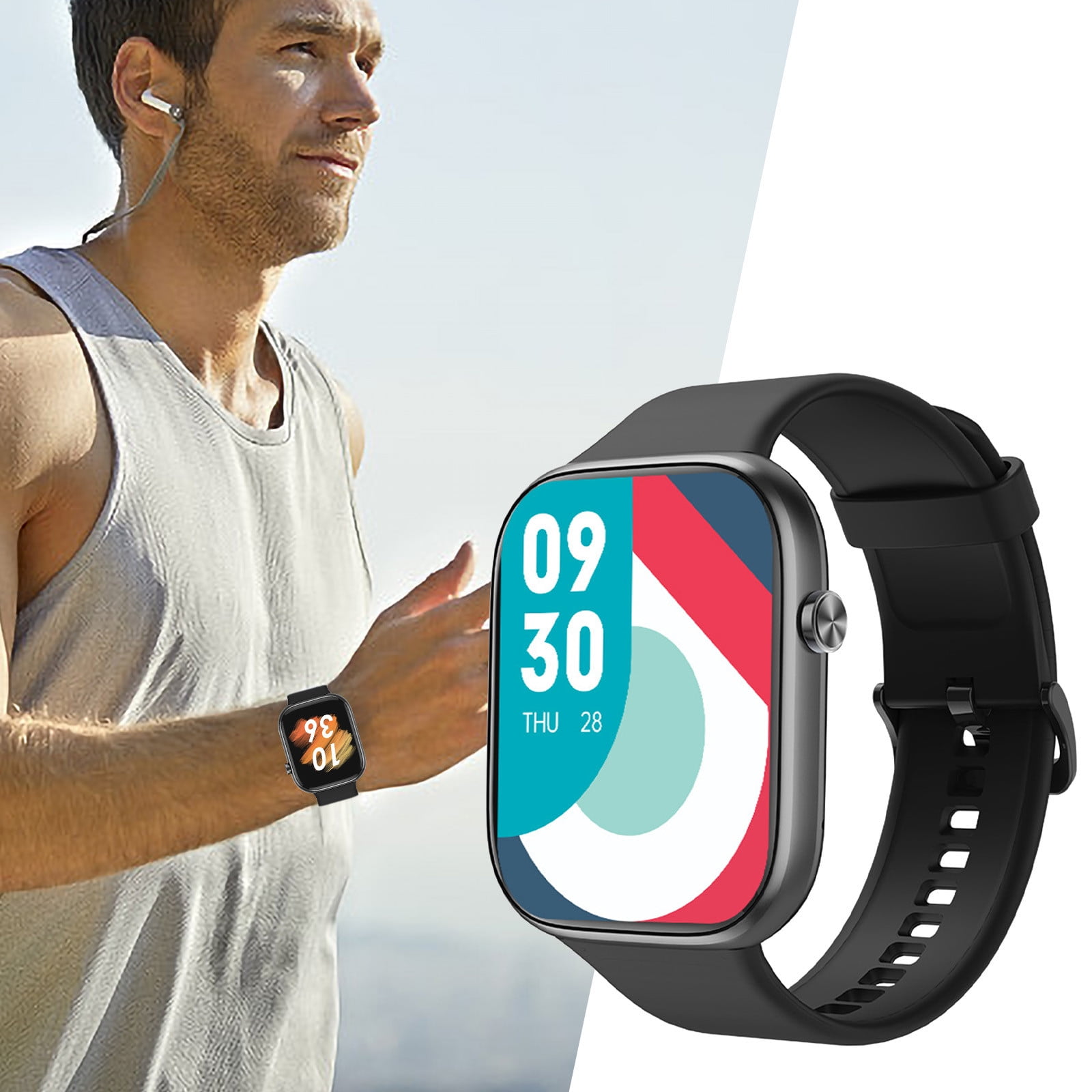 Usloyux Smartwatch,Smart Sports Watch Bluetooth Call And Information ...