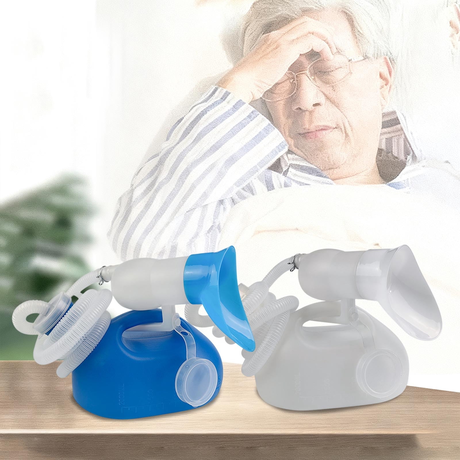 Usloyux Under $5 Urinal , 2 Liter Urinal for Adults, Bedridden Patient ...