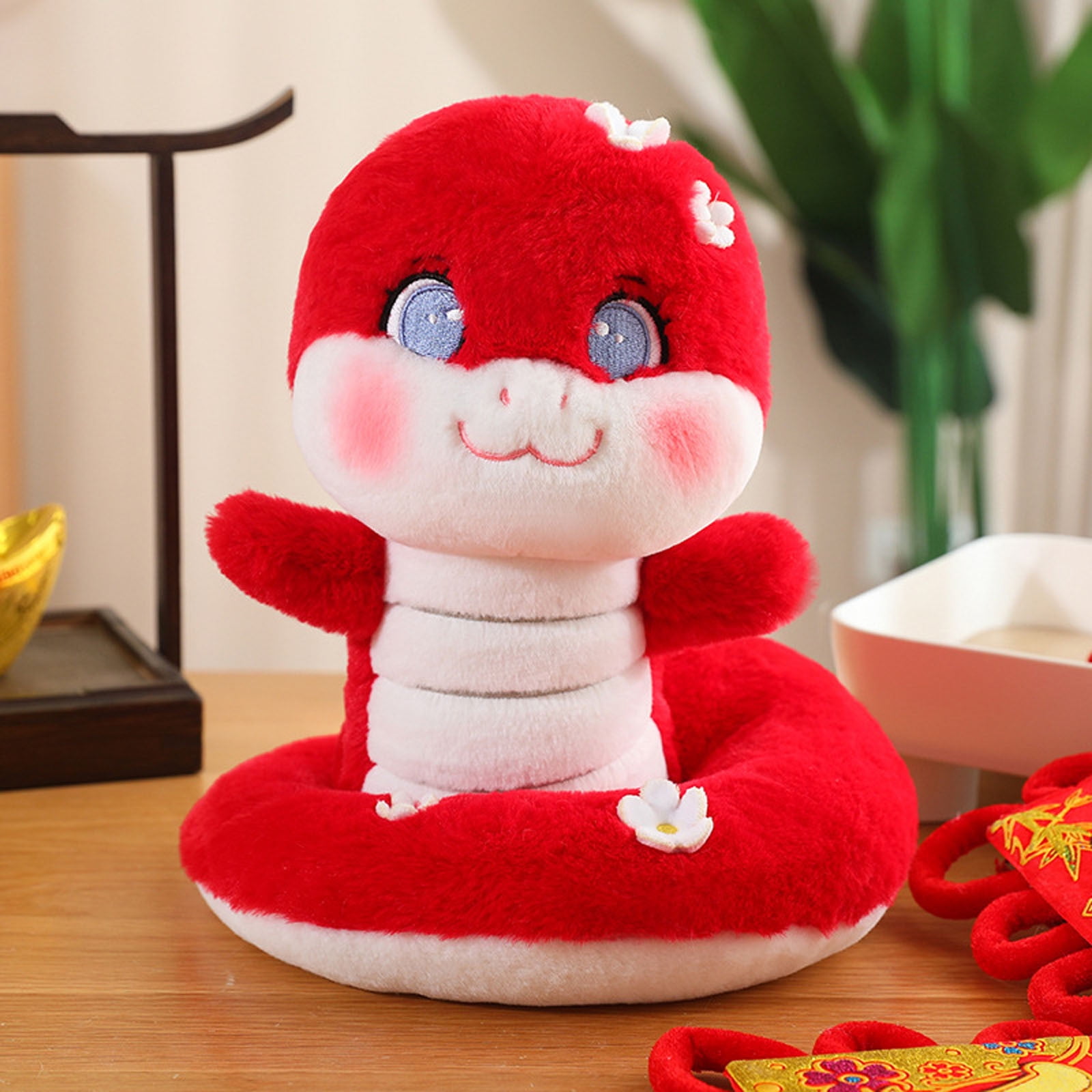 Usmixi 2025 Year Of The Snake Mascots Doll Zodiacs Snake Doll Plushs ...