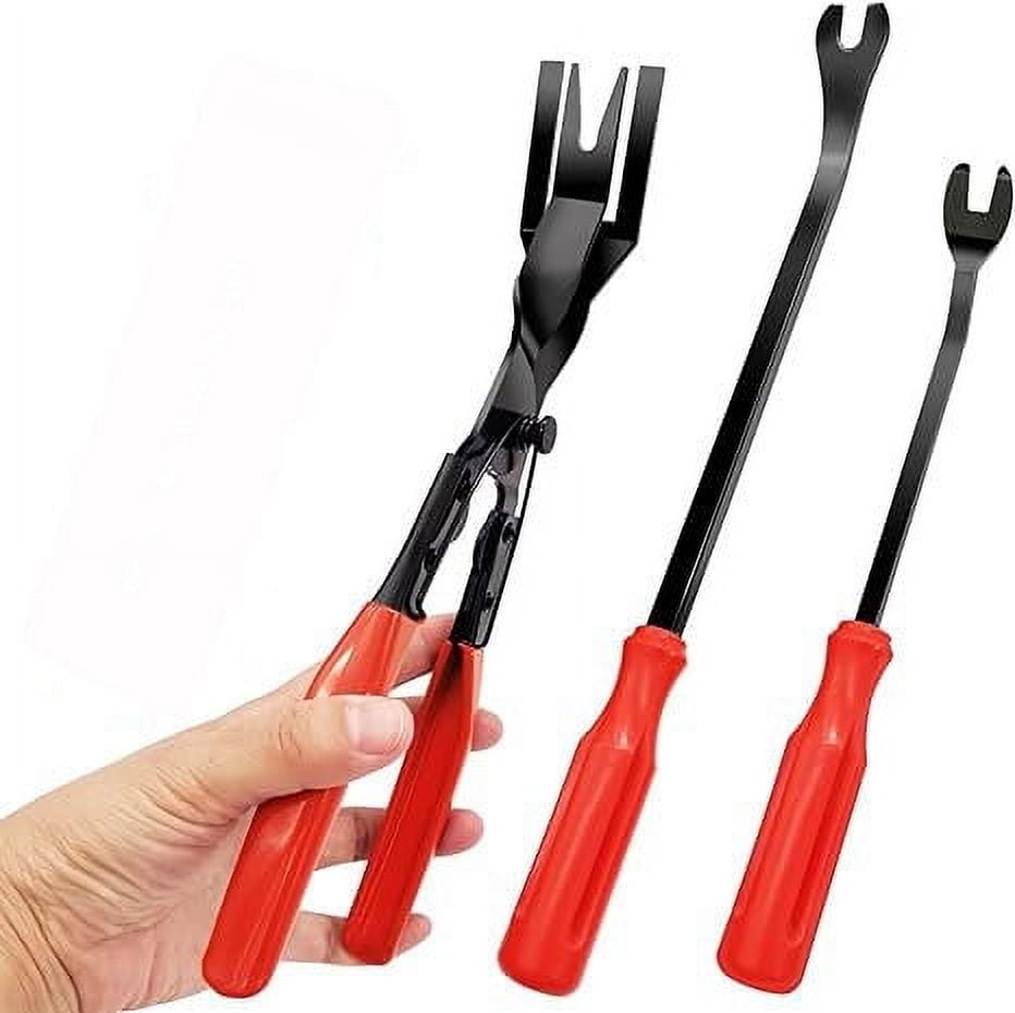 Usmixi 3pc Piece Adhesive Buckle Car Door Panel Nail Remover Buckle Remover Door Panel Tool ...