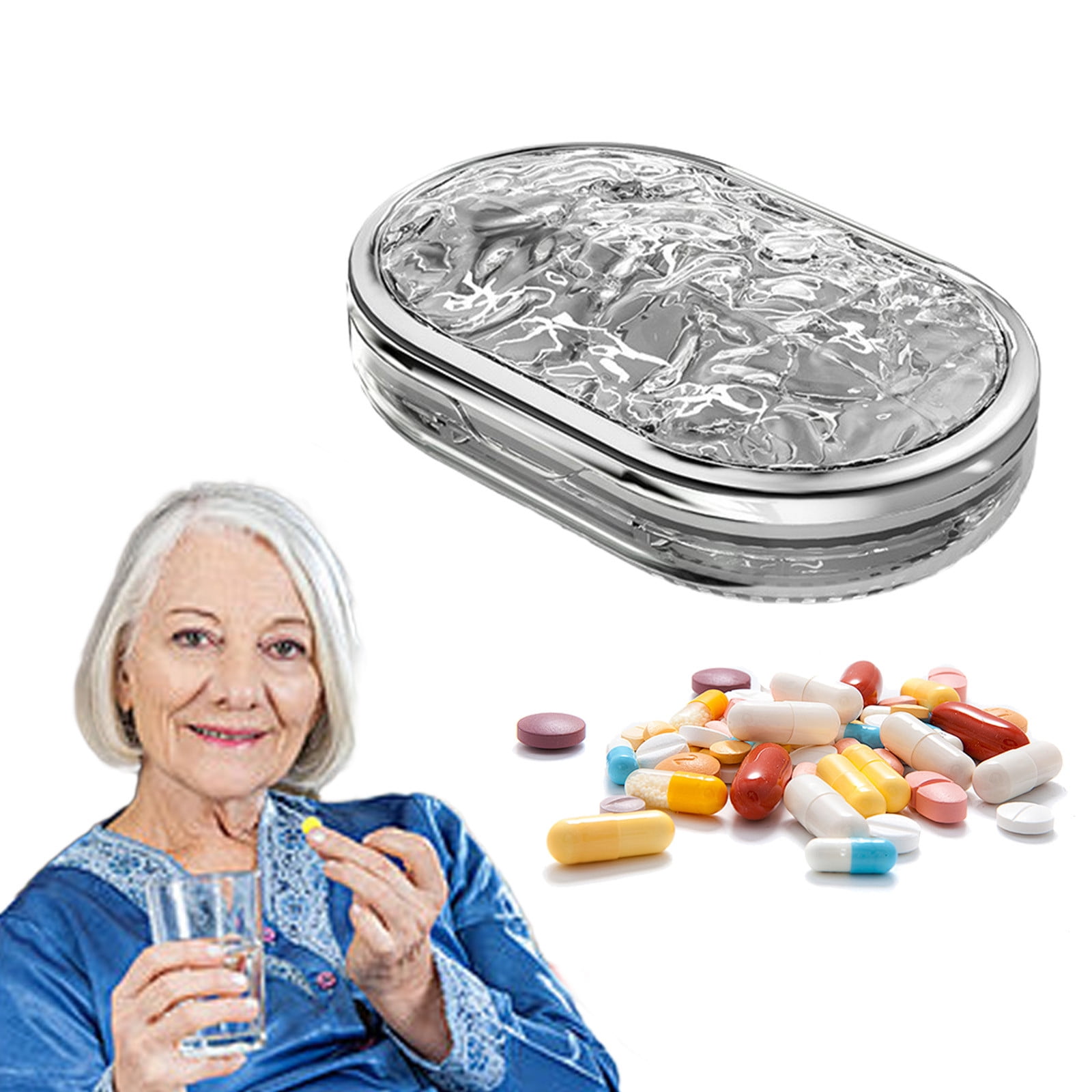 Usmixi Airtight Vitamin Organizer Vitamin Dispenser Home Travel ...