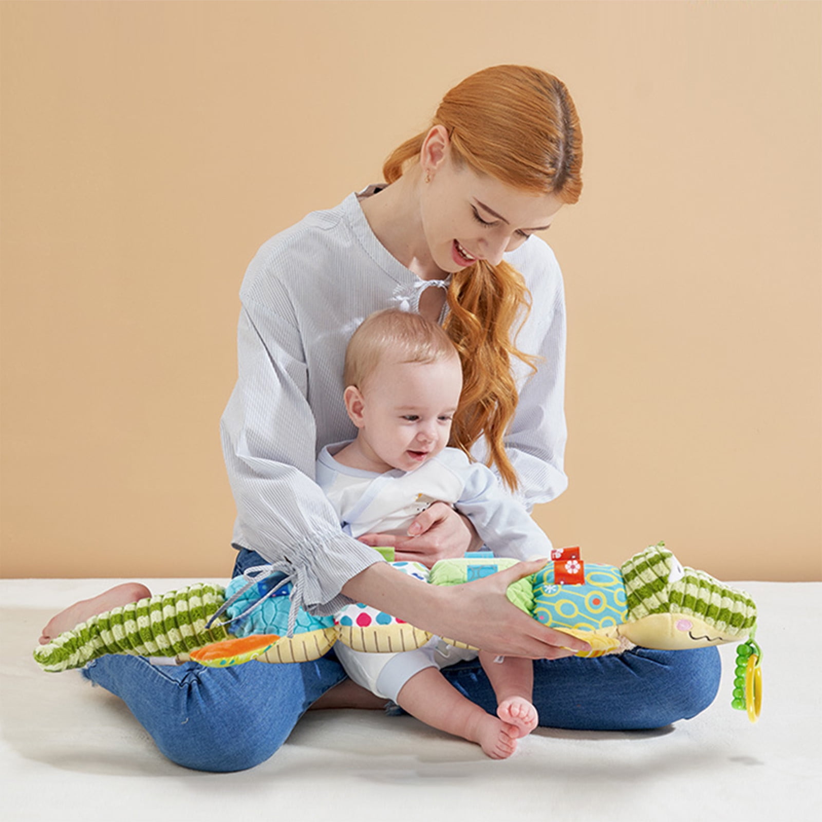 Usmixi Baby Activity Stuffed with Multi-Sensory Rattle and Textures ...