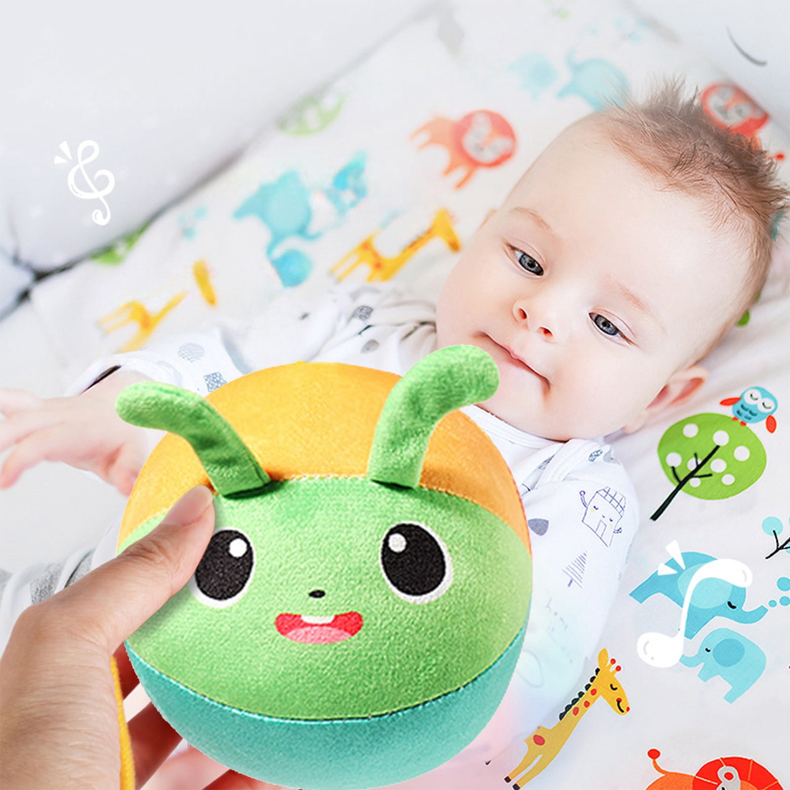 Usmixi Children's Bed Soothing Toy Following Ball Pendant Style ...