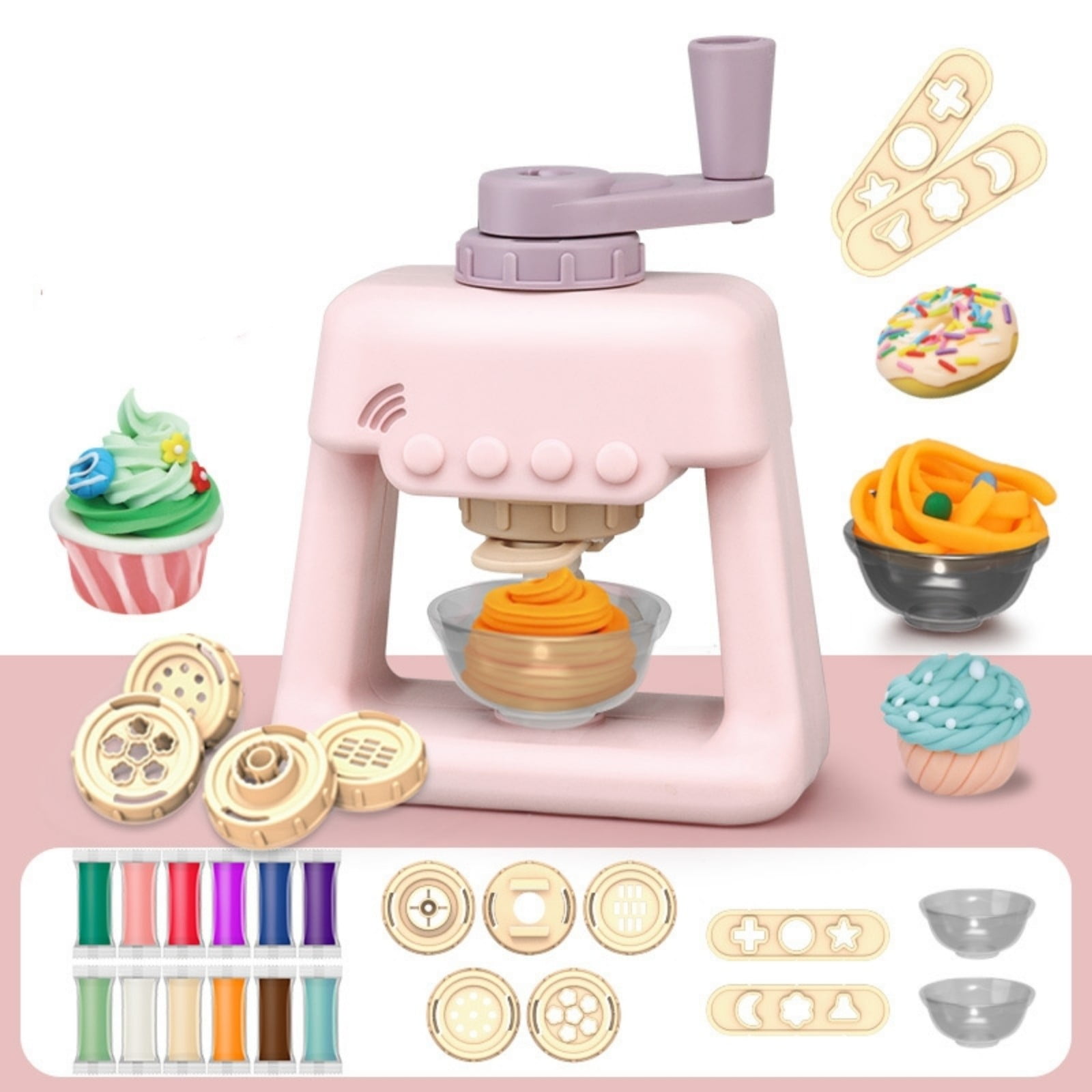 Usmixi Children's Dough Game Ice Cream Machine Dough Set, Kitchen ...