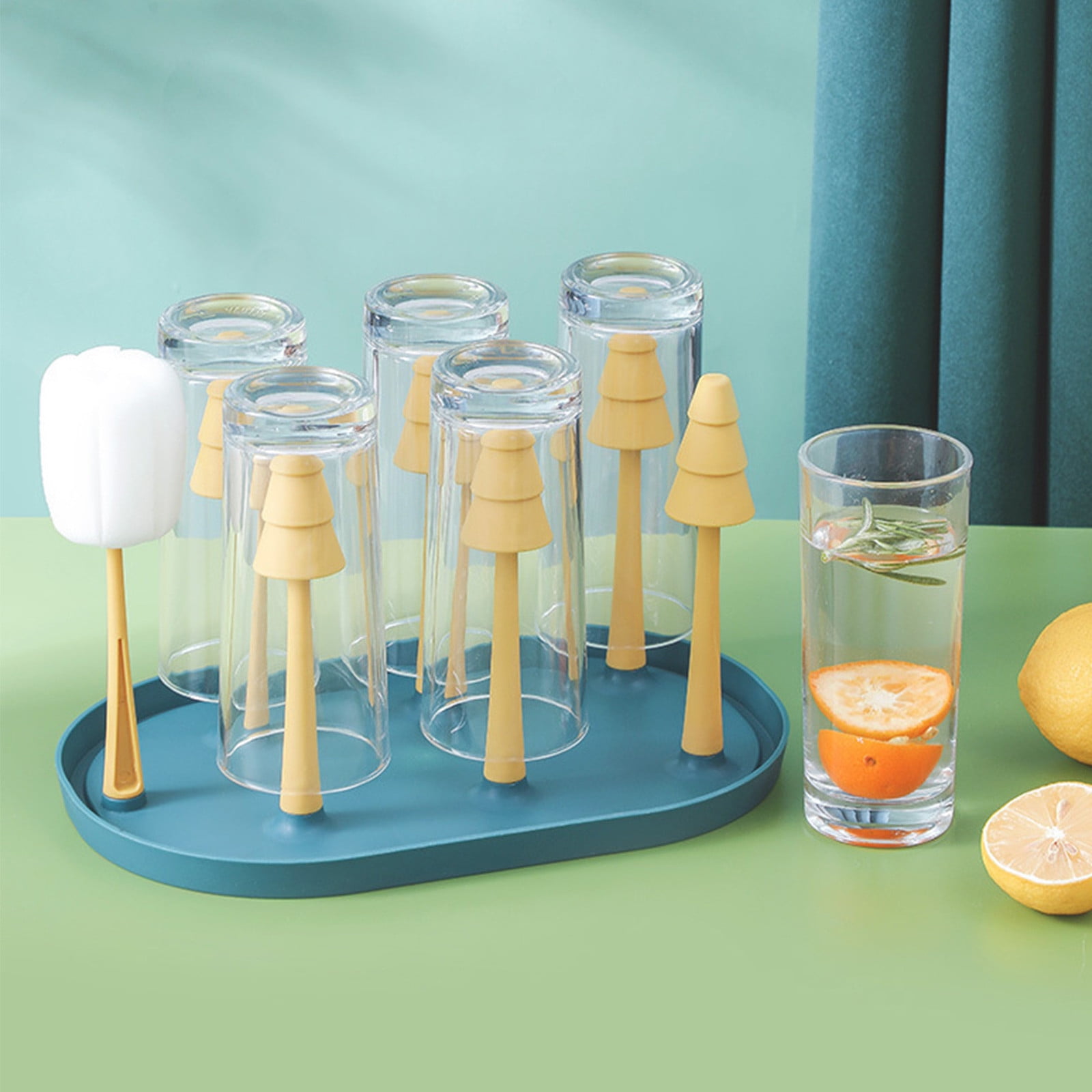 Usmixi Cup Drying Rack,Baby Bottle Drying Rack Stand,Glass Bottle ...