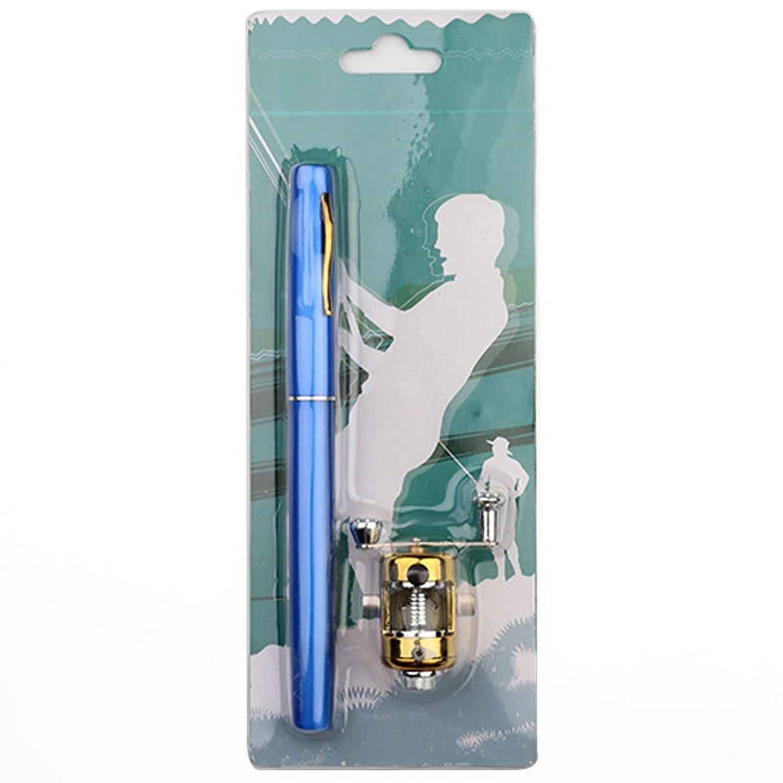 PPgejGEK 2023 Pocket Size Fishing Rod Mini Pen Pole 1m Pen Pole Set Sea ...