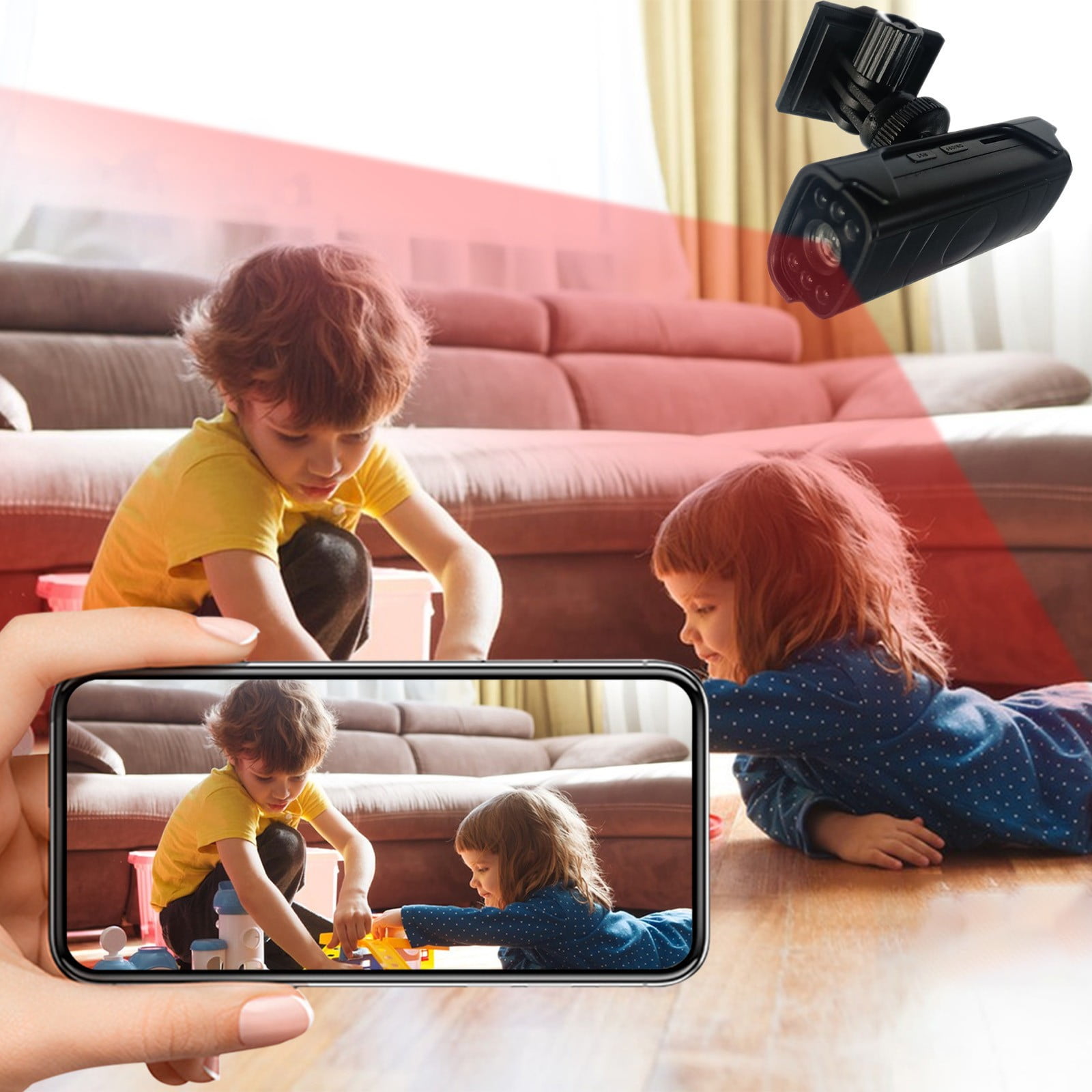 PPgejGEK Security Camera Wireless WiFi Infrared Night Intelligent ...