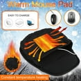 PPgejGEK USB Heated Mouse Pad Mouse Hand Warmer with Wristguard Warm ...