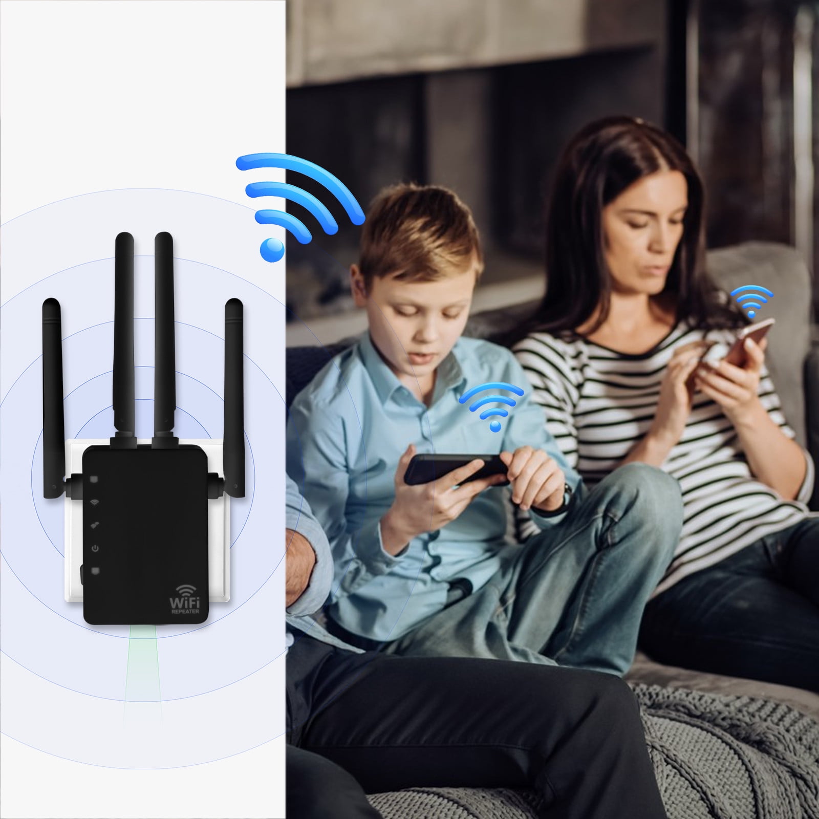 PPgejGEK WiFi Extender WiFi Booster 1200Mbps WiFi Amplifier WiFi Range ...