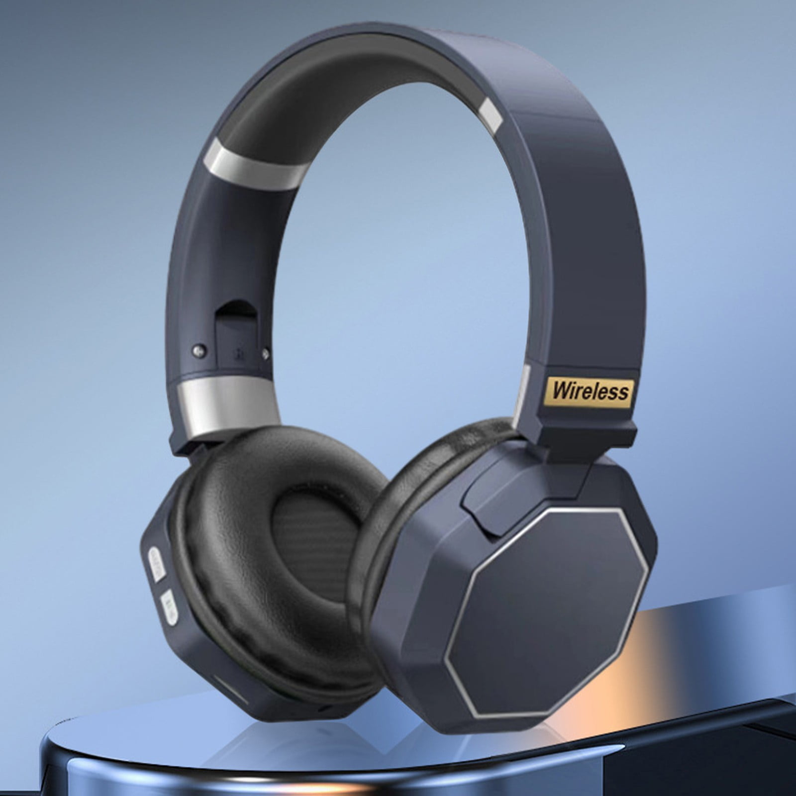 PPgejGEK Wireless Headphones Bluetooth Earphone HIFI Stereo Headset ...