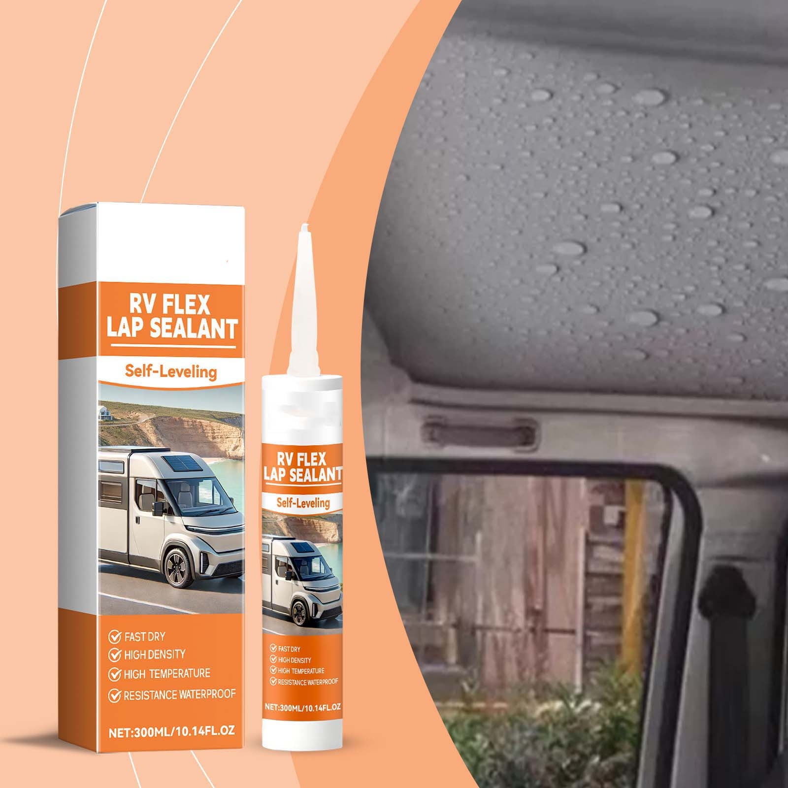 Usmixi 300ml Roof Sealant Self Leveling Sealant White Caulking Sealant ...