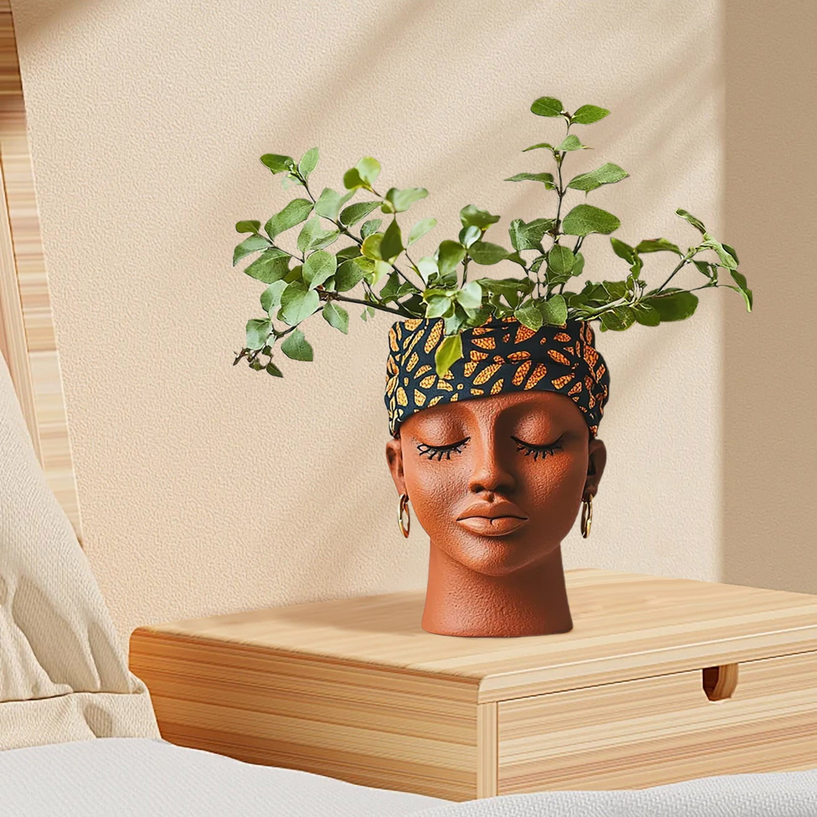 Usmixi Deity Flower Pot Planting Pottery Home Planting Rack Home ...