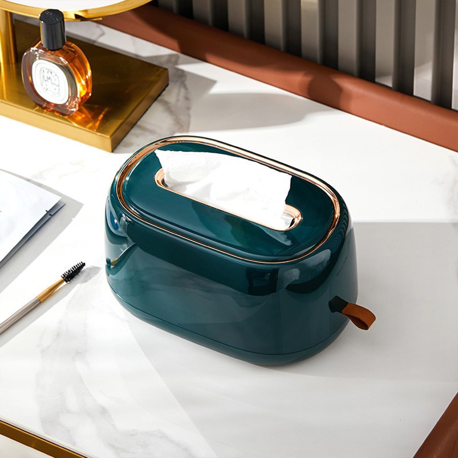 Usmixi Desktop Wall Spring Tissue Box Wall Mounted No-punch Drawer ...