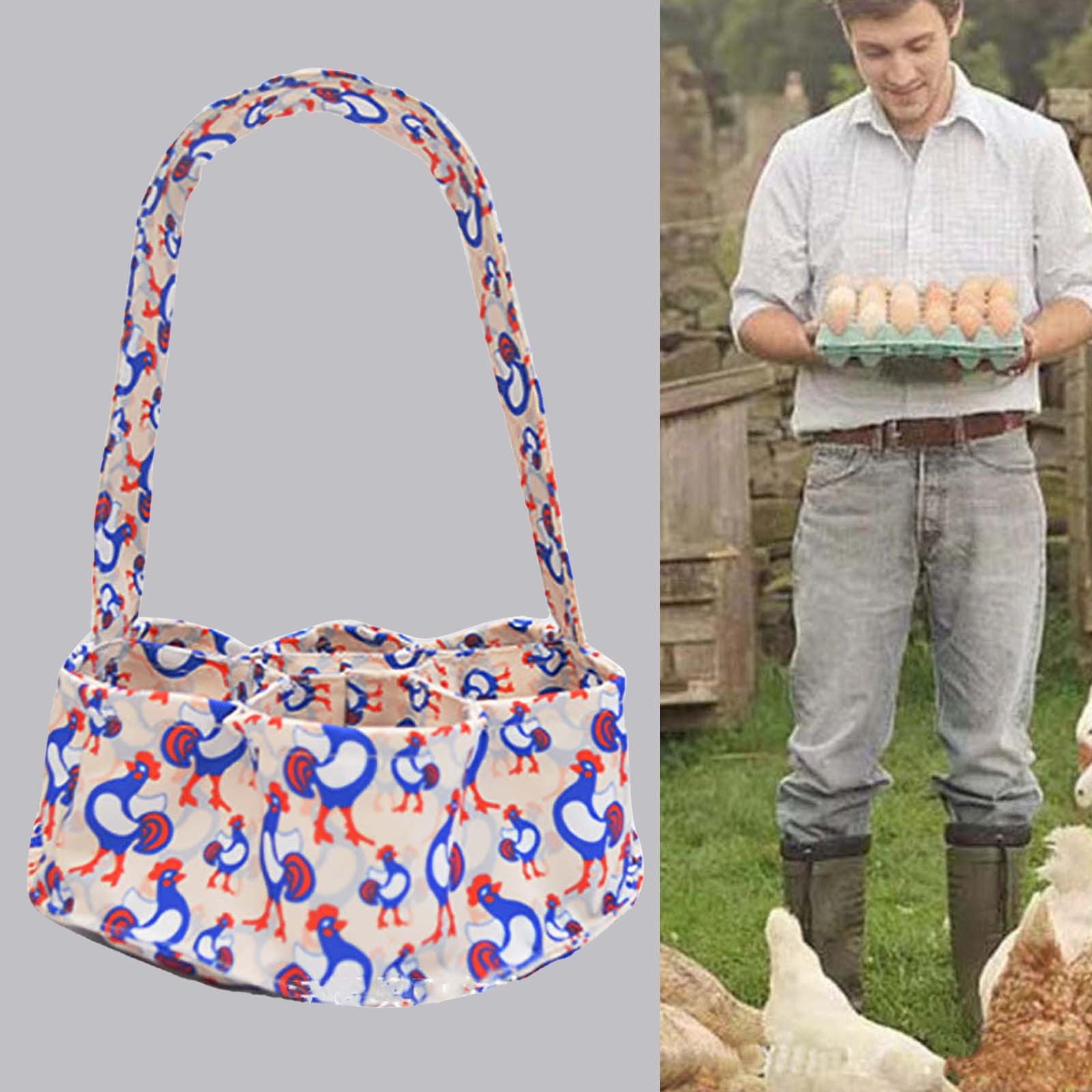 Usmixi Egg Bags Egg Basket Mini Egg Collecting Basket Egg Gathering ...